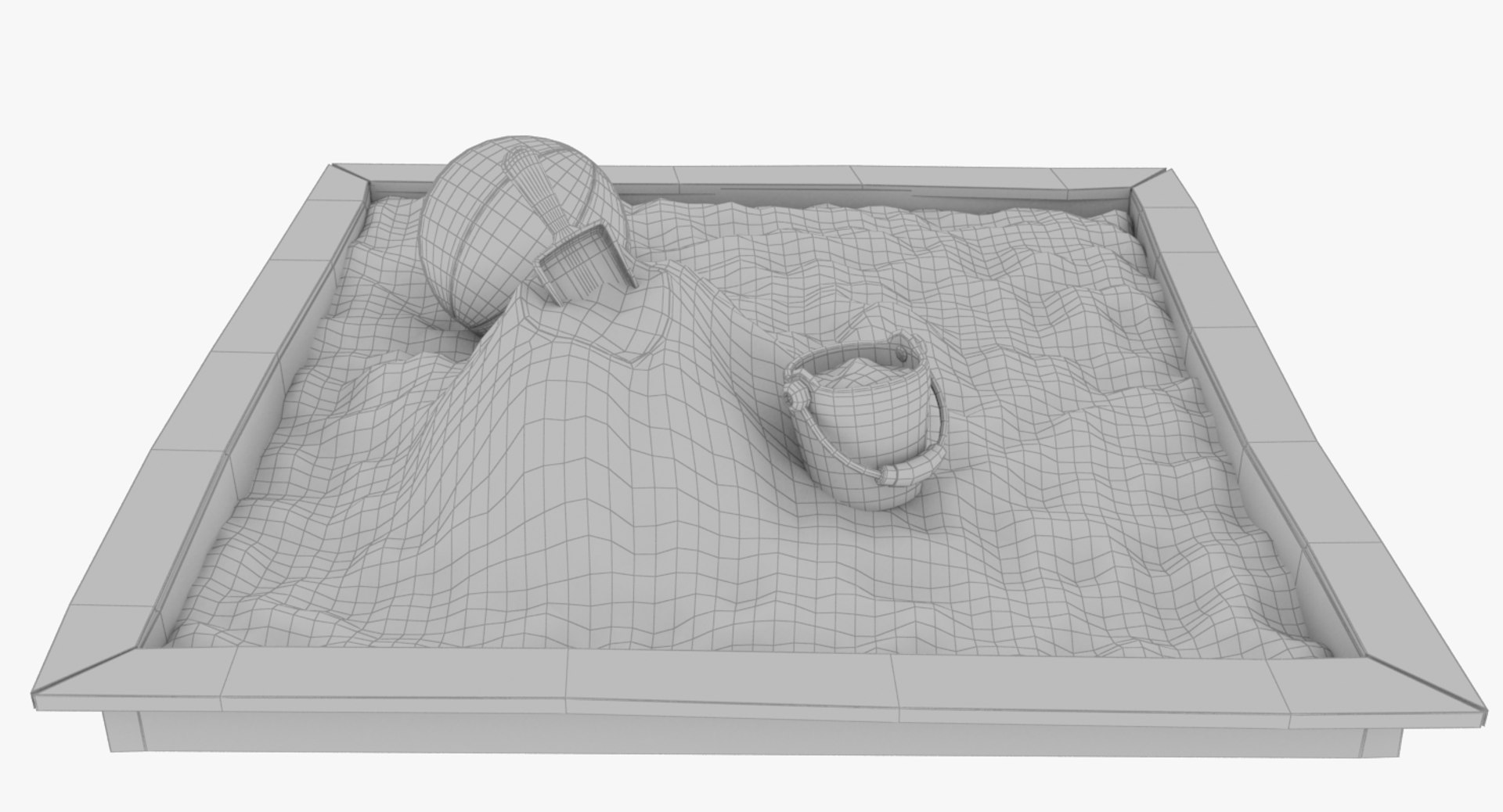3D Model Sandbox Sand Box - TurboSquid 1212981