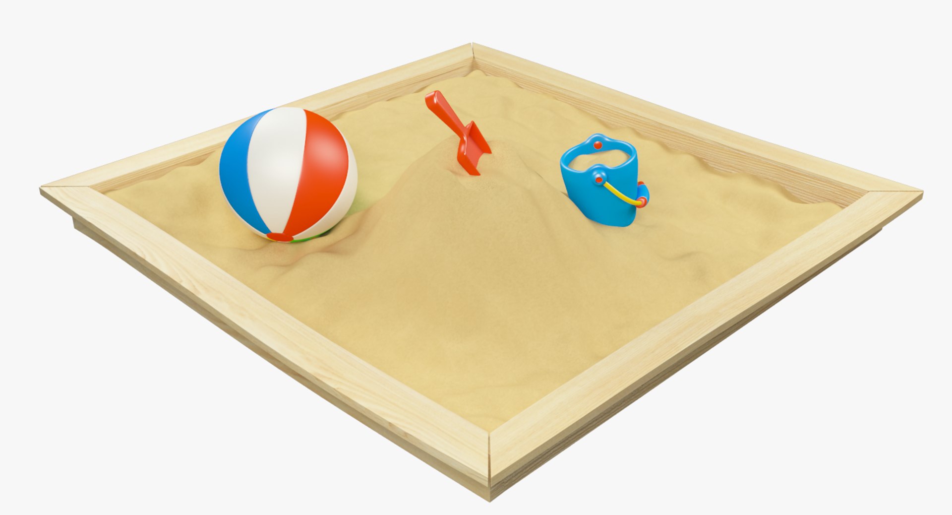 3D Model Sandbox Sand Box - TurboSquid 1212981