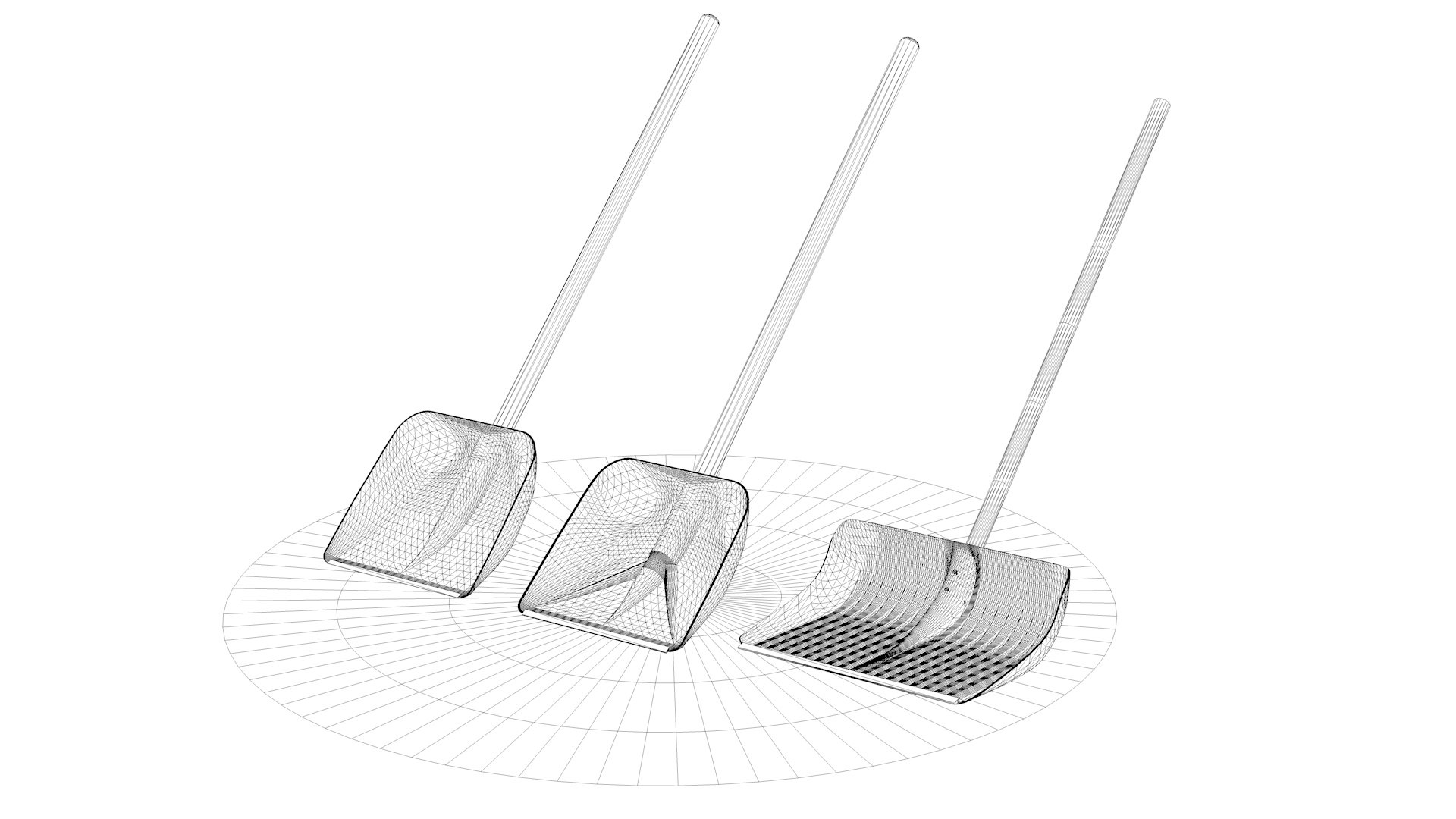 3D Model Shovel Spade Trowel - TurboSquid 1606275