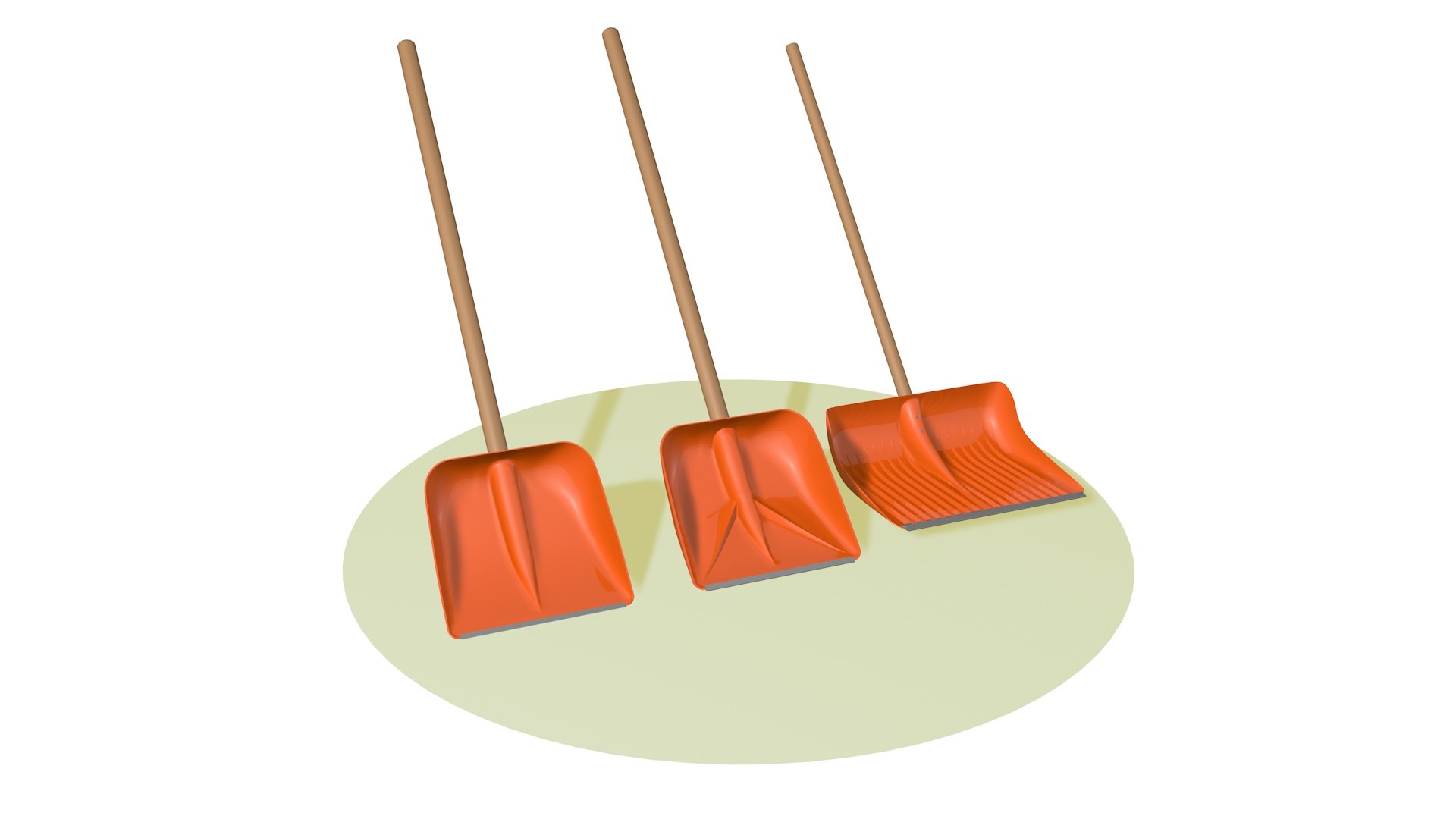 3D Model Shovel Spade Trowel - TurboSquid 1606275