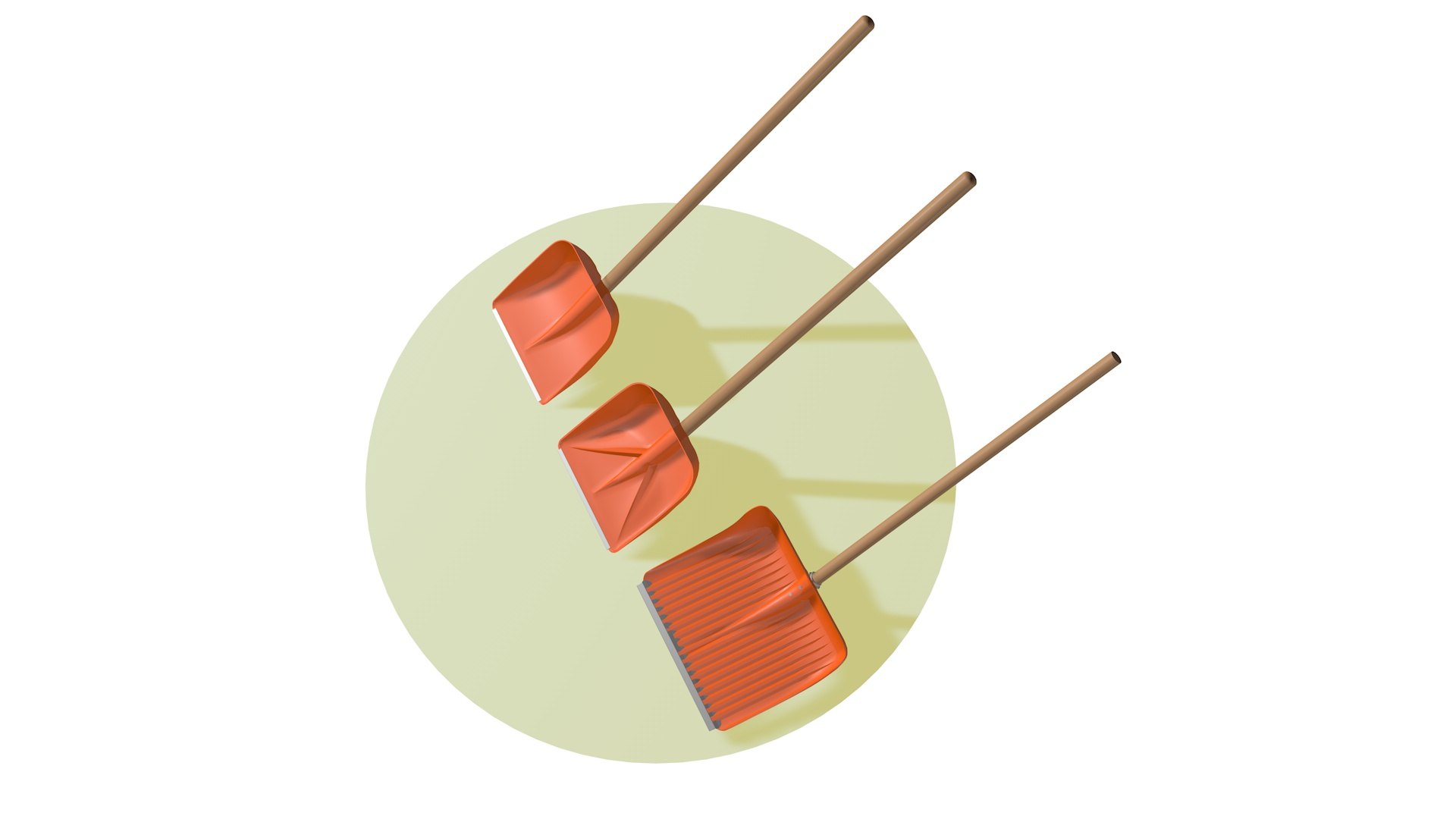 3D Model Shovel Spade Trowel - TurboSquid 1606275