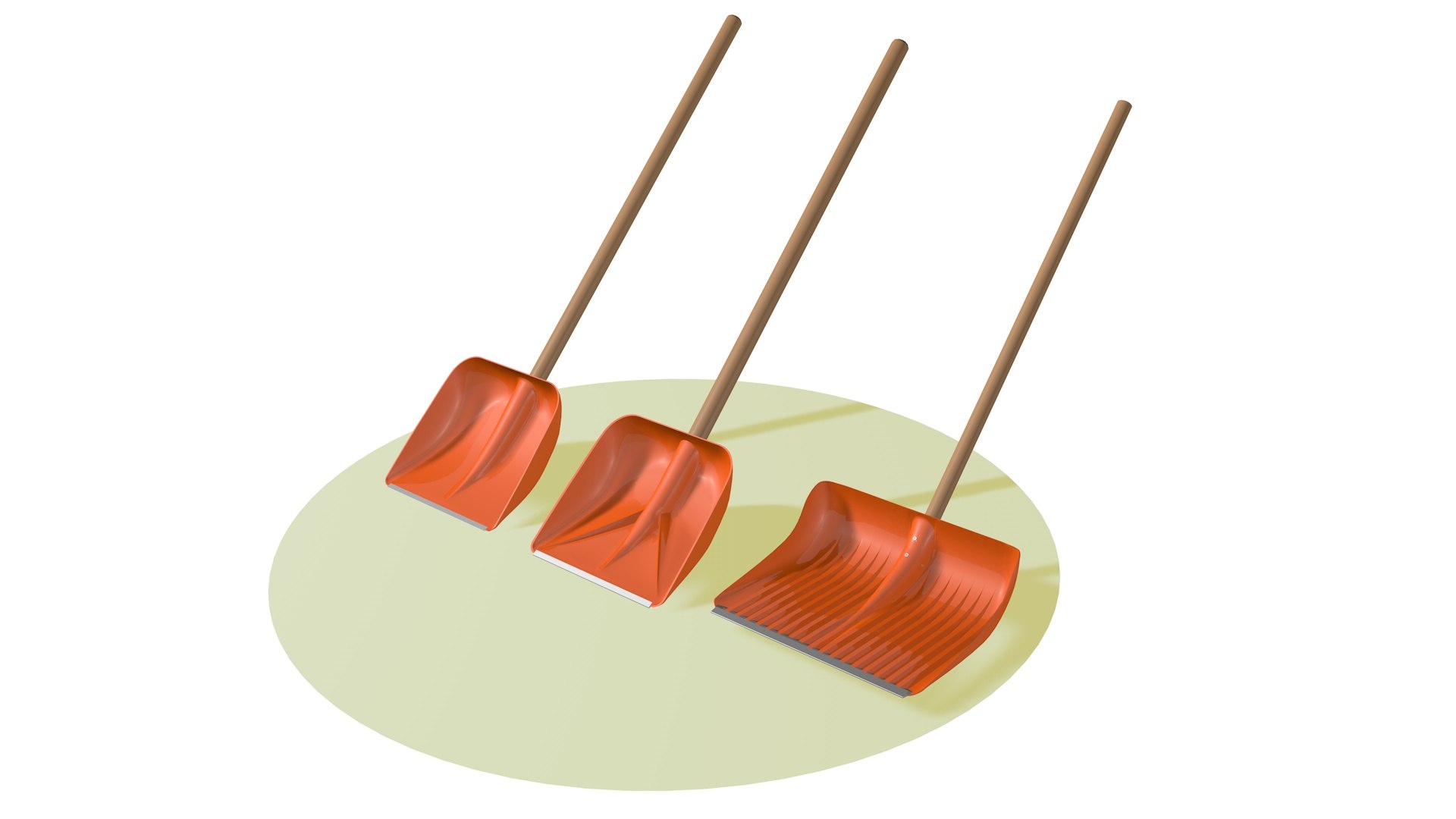 3D Model Shovel Spade Trowel - TurboSquid 1606275