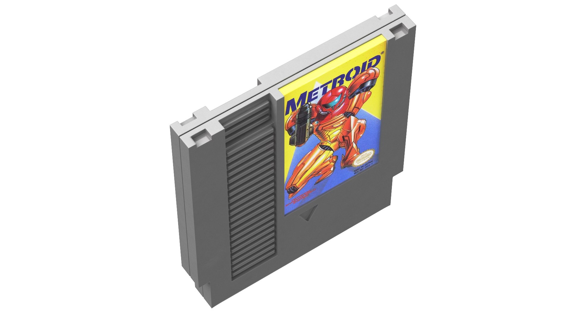 Metroid Game Cartridge 3D Model - TurboSquid 1957216