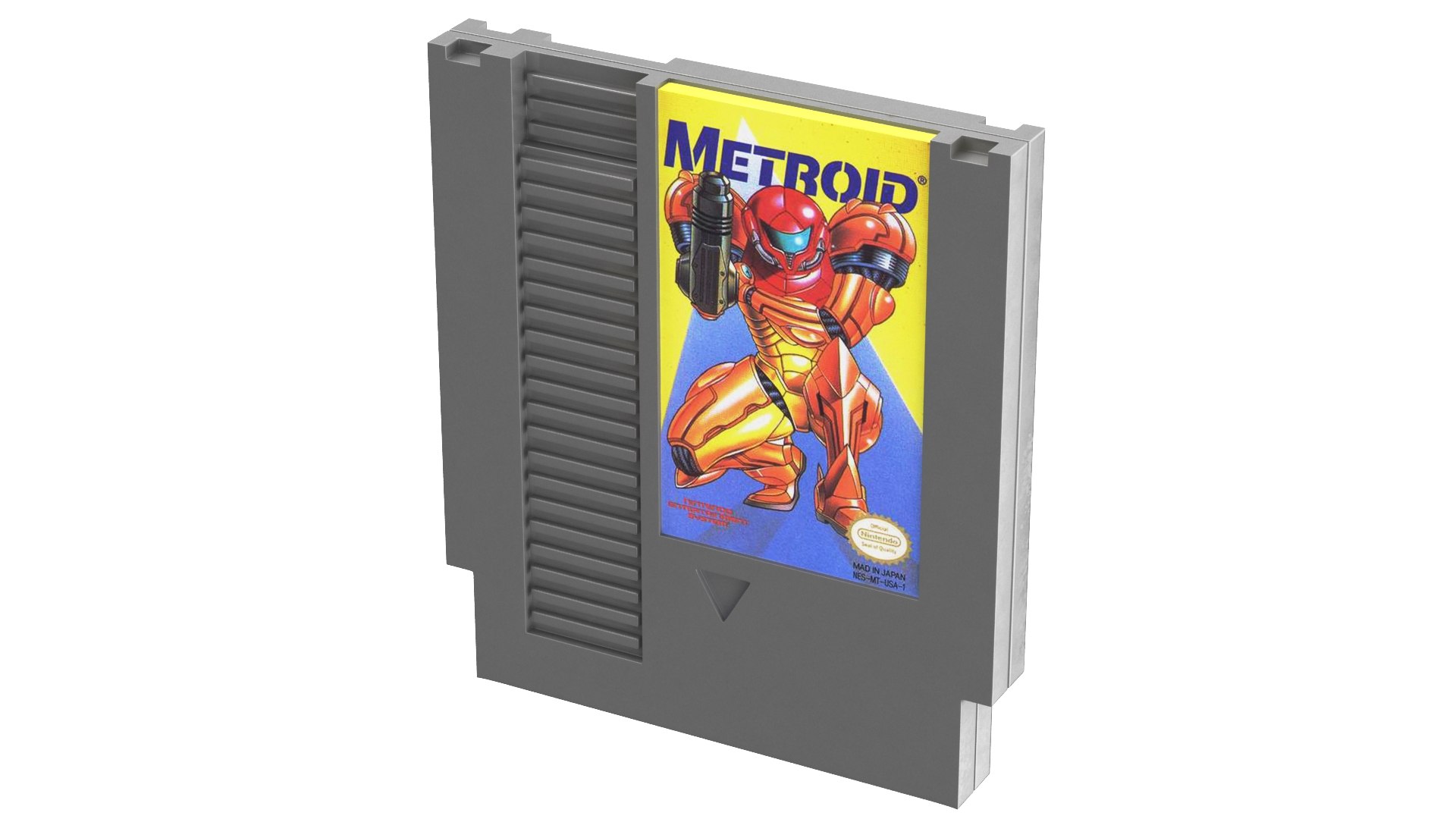 Metroid Game Cartridge 3D Model - TurboSquid 1957216