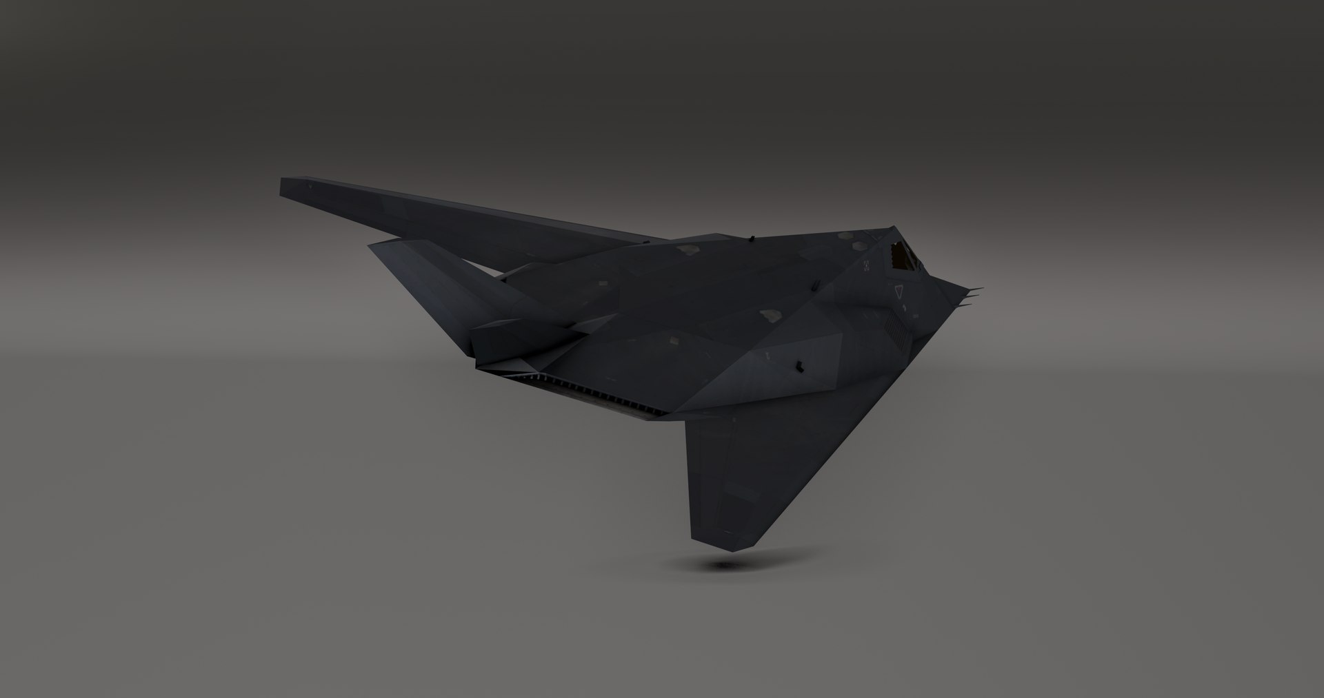 3D F117 Nighthawk Furtive Stealth - Photorealistic Millitary Aircraft ...