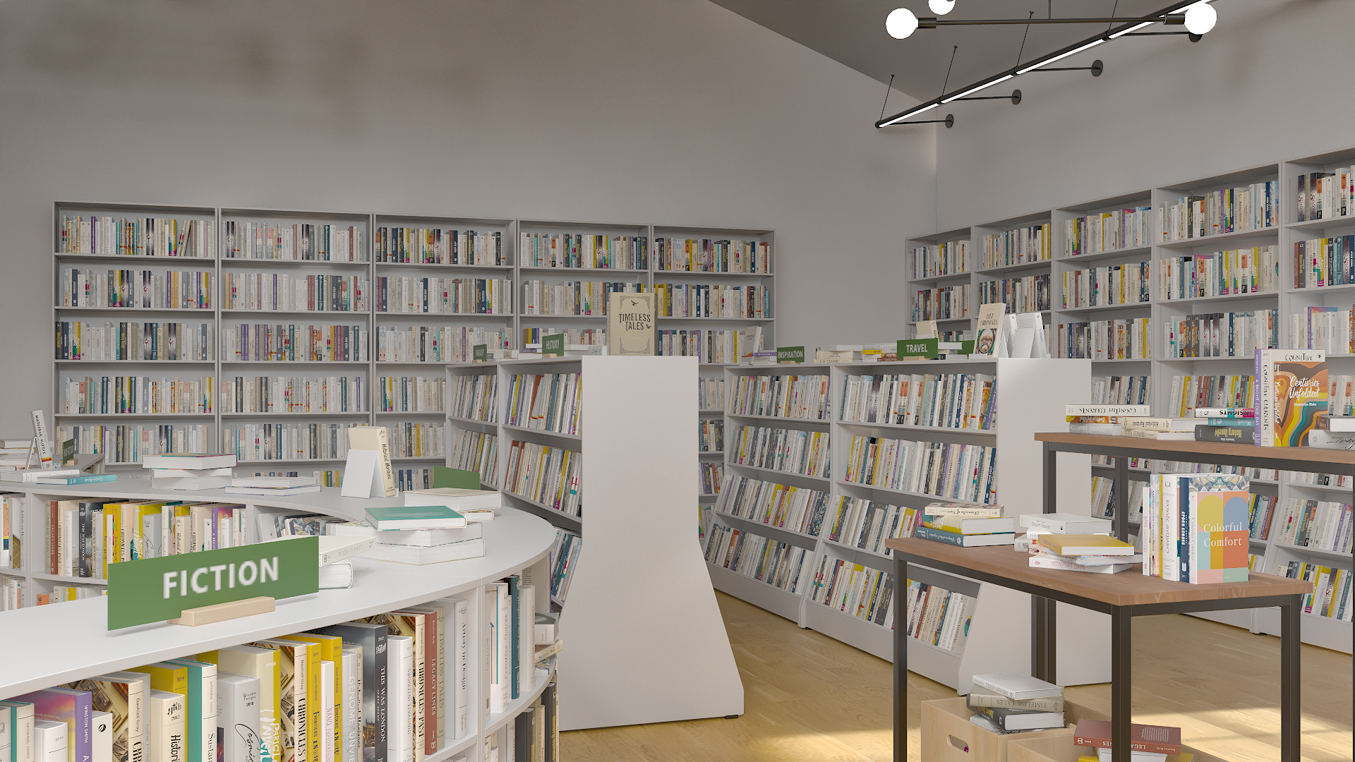 3D Book Store Interior - TurboSquid 2314004