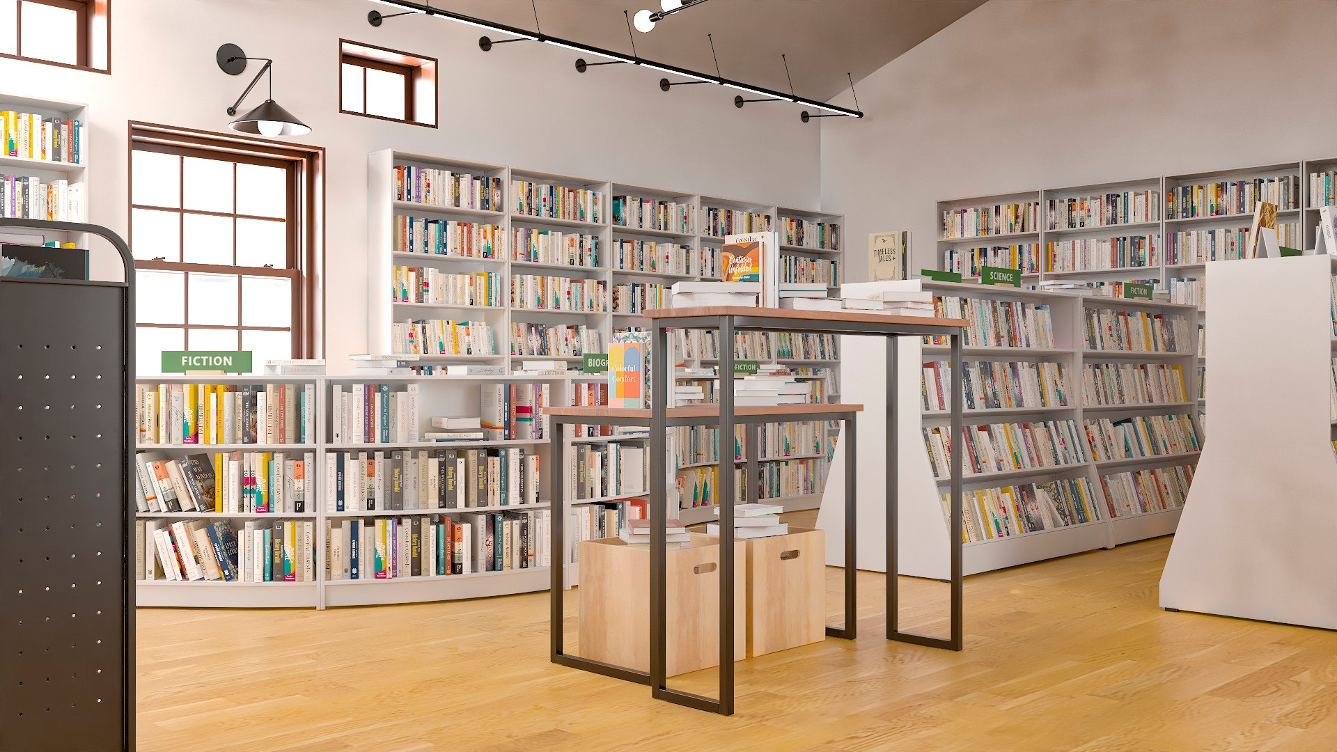 3D Book Store Interior - TurboSquid 2314004