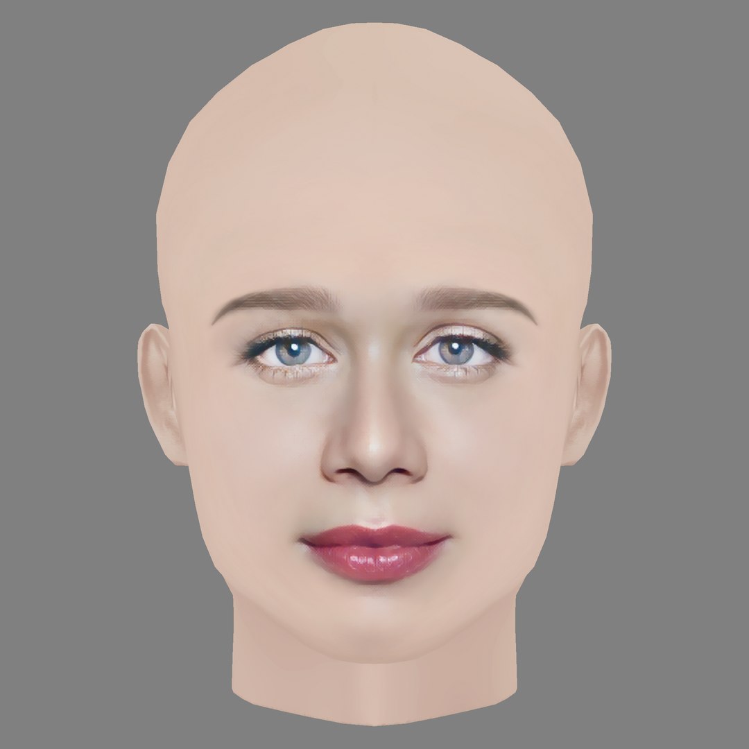Mariana Ximenes Head - No Hair - Low Poly Head For Game 3D Model ...