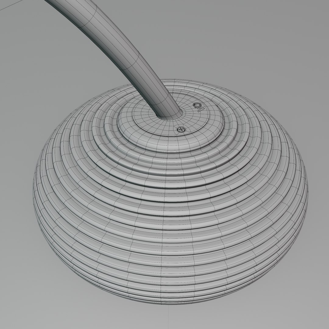 3D Floor Lamp Vol 001 Crescent Model - TurboSquid 2239876