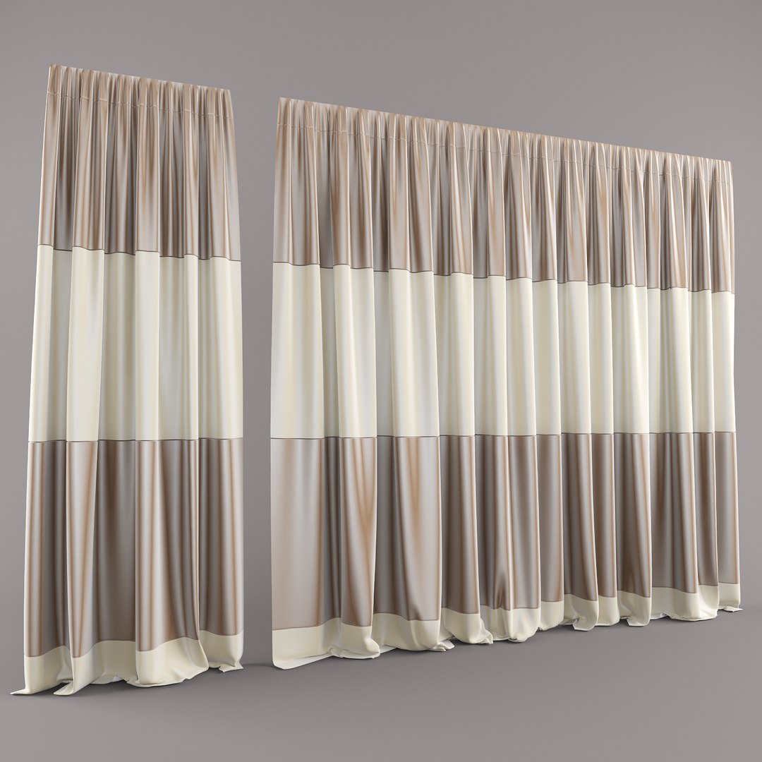 3D Curtains Modern - TurboSquid 1318734