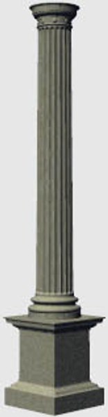 3d classical doric column