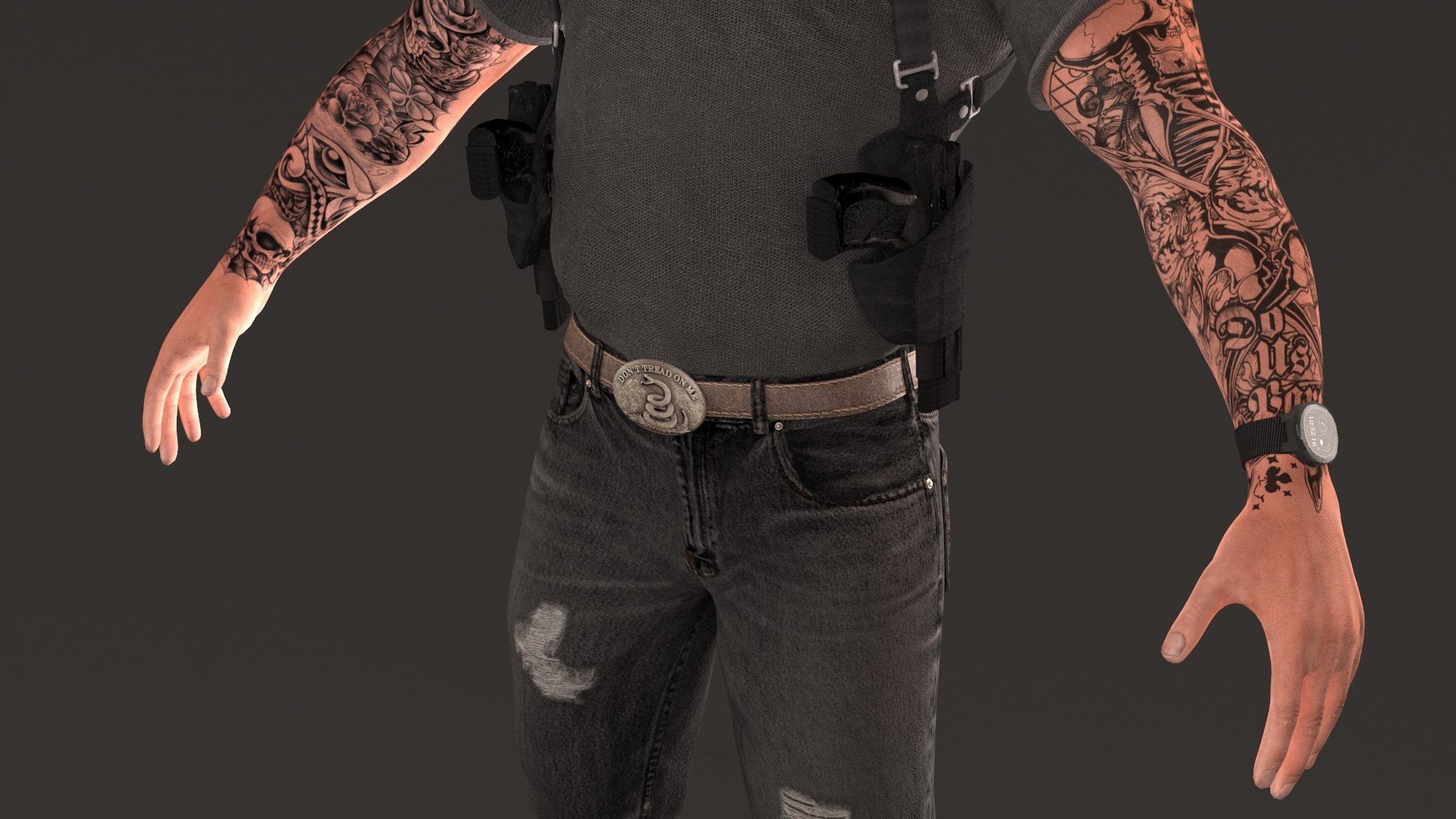 3D model rigged special agent 4k - TurboSquid 1542746