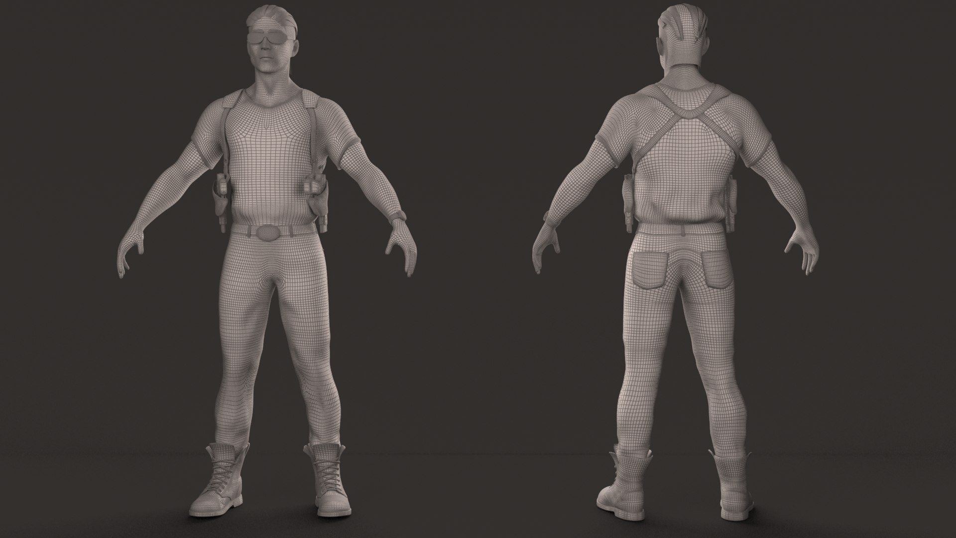 3D model rigged special agent 4k - TurboSquid 1542746