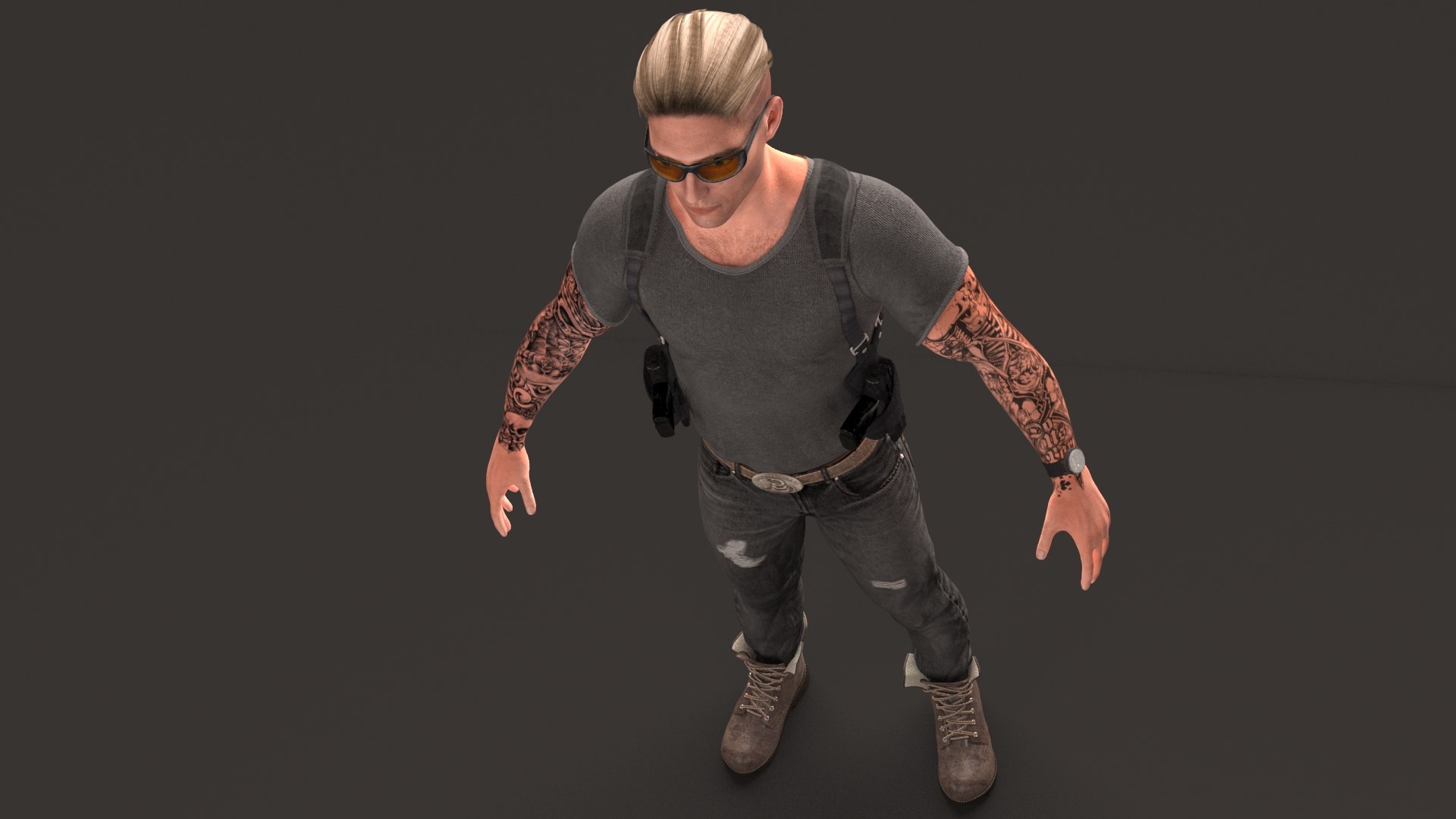 3D model rigged special agent 4k - TurboSquid 1542746