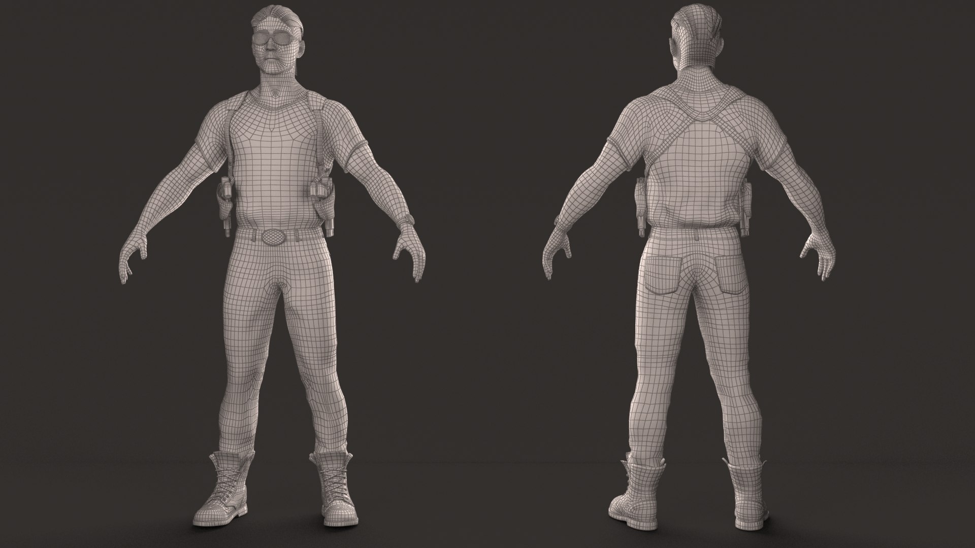 3D model rigged special agent 4k - TurboSquid 1542746