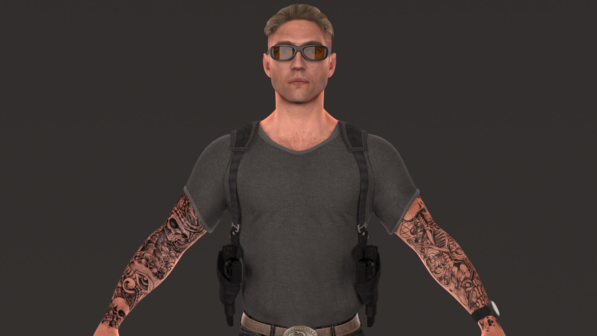 3D model rigged special agent 4k - TurboSquid 1542746