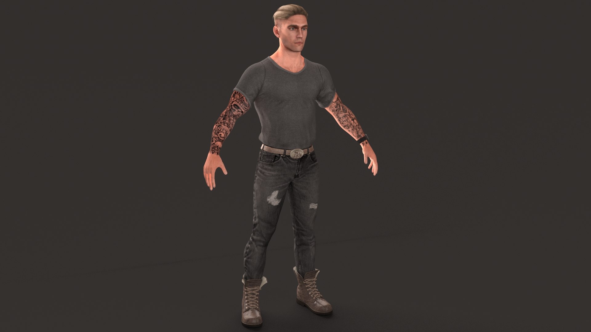 3D model rigged special agent 4k - TurboSquid 1542746