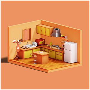 Kitchenette 3D Models for Download | TurboSquid