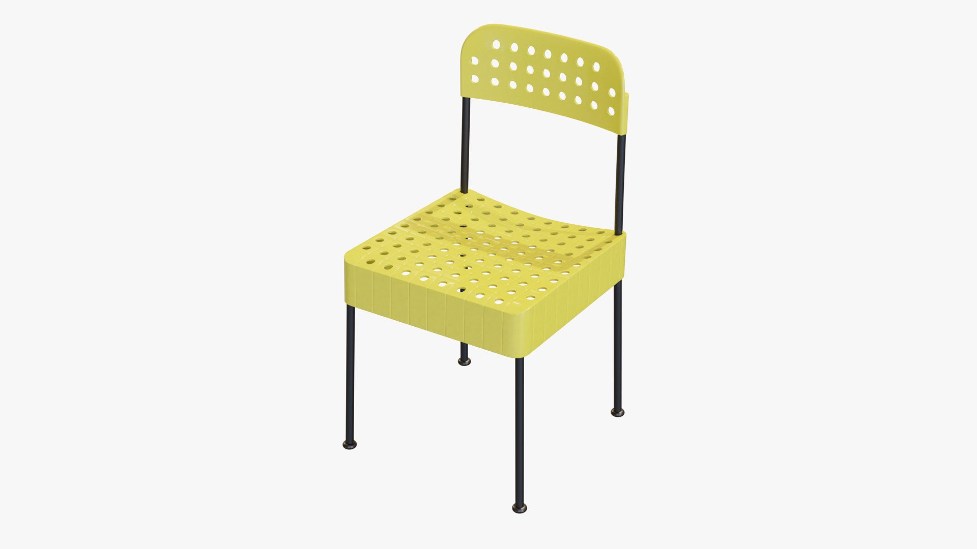 3D Box Chairs By Enzo Mari Yellow Model - TurboSquid 2302134