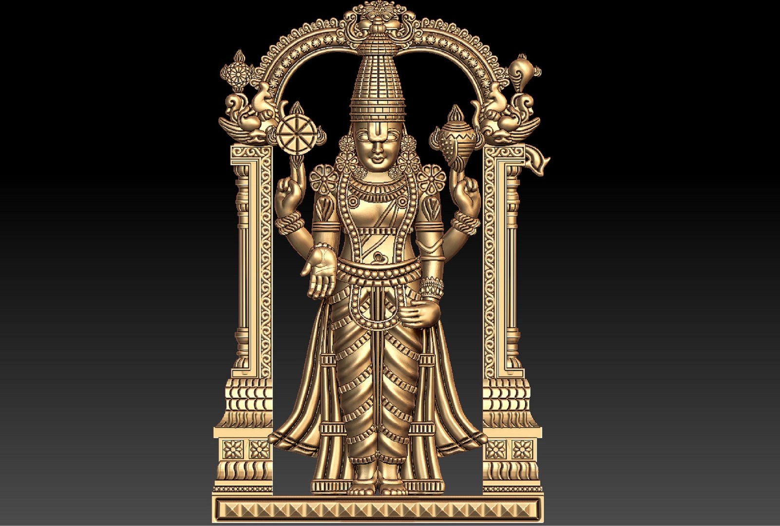 3D THIRUPATHI BALAJI PENDENT Model - TurboSquid 2128140