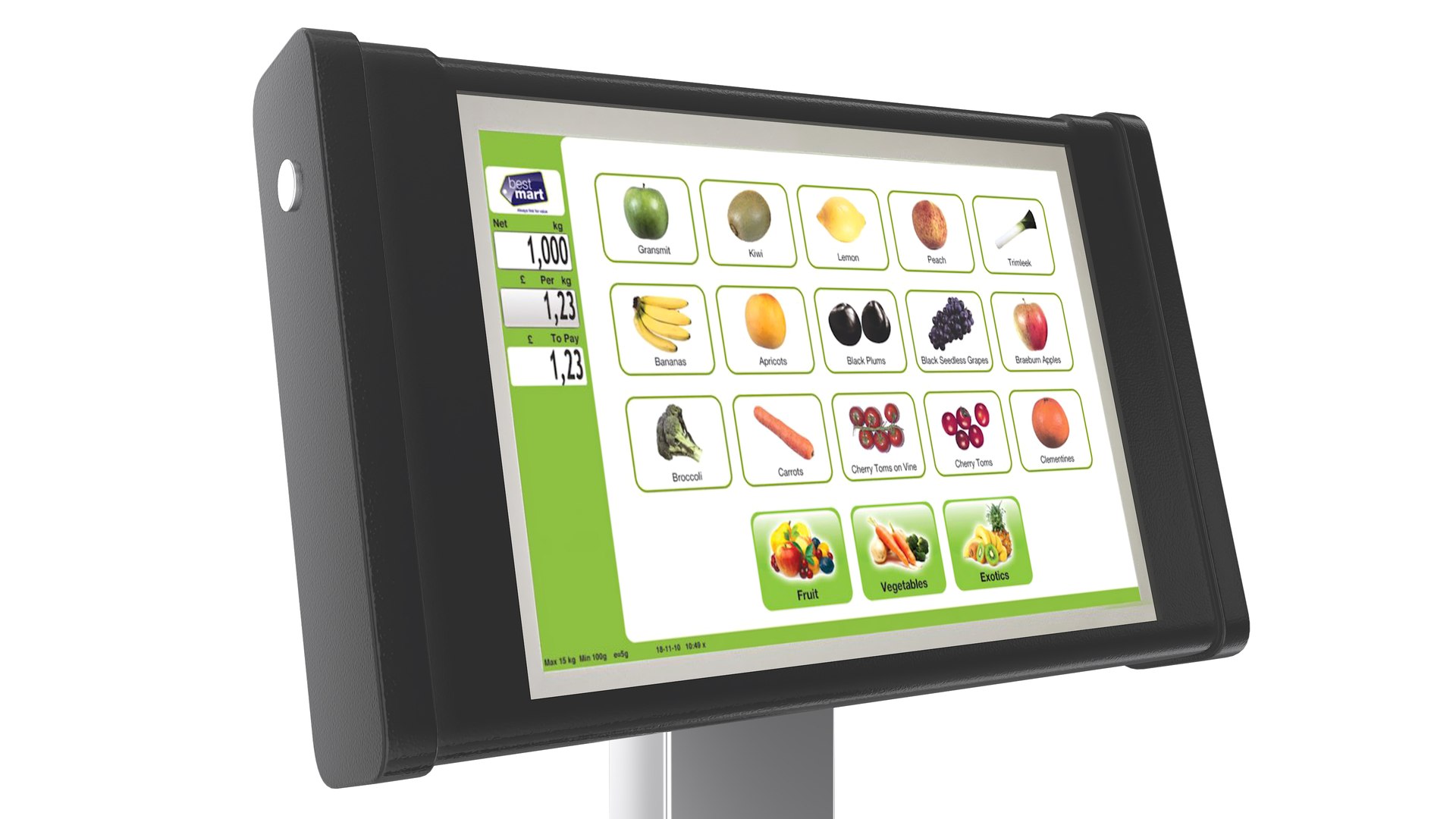 3D Model Self Service Counter Scales And Cash Register - TurboSquid 2285230