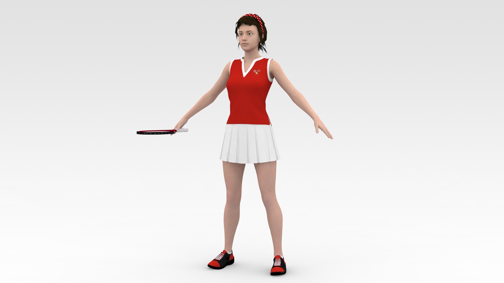 Tennis Player 01 3D Model - TurboSquid 1816686