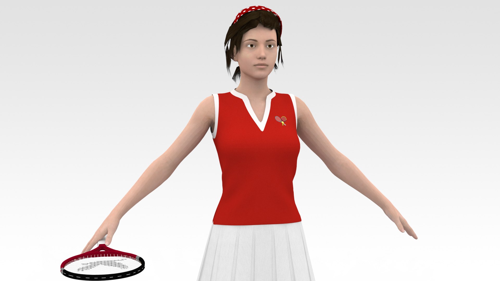 Tennis Player 01 3D Model - TurboSquid 1816686