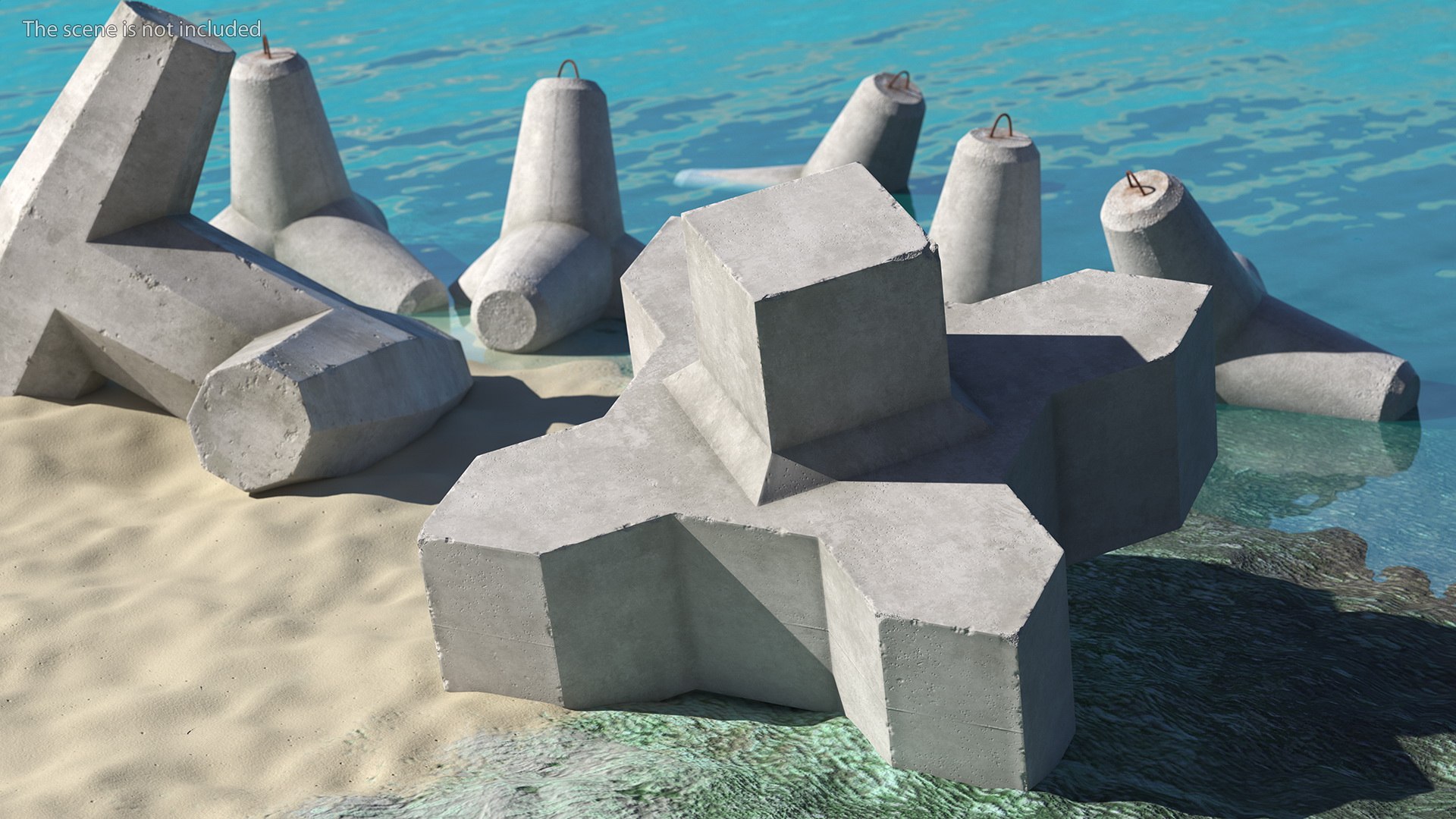 3D Concrete Coastal Wave Breaker Xbloc Model - TurboSquid 1821177