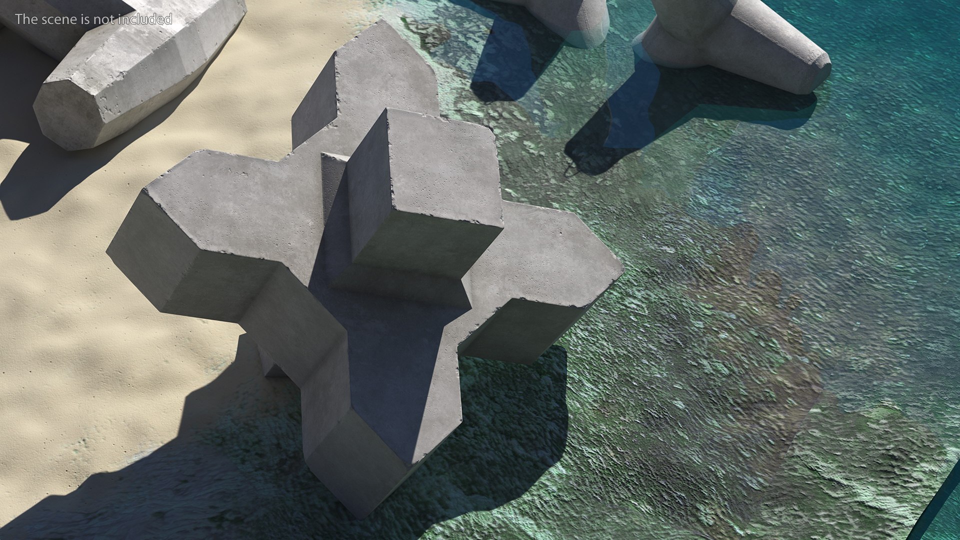 3D Concrete Coastal Wave Breaker Xbloc Model - TurboSquid 1821177