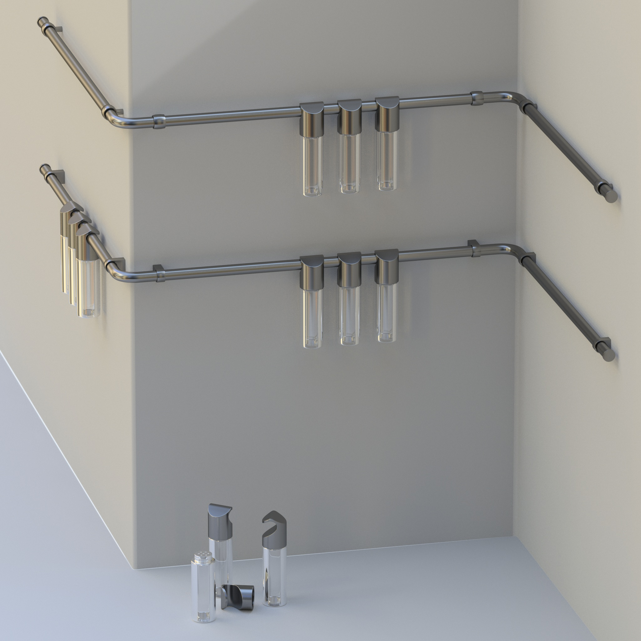 3D kitchen railing model - TurboSquid 1211058