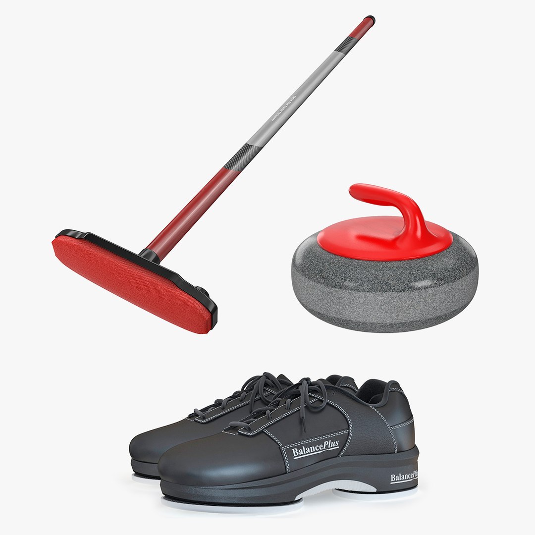 Curling Equipment Collection model - TurboSquid 1988971