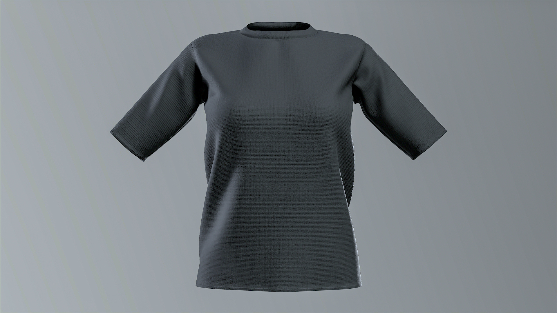 Basic Half-sleeve T-shirt Female 3D - TurboSquid 2104388