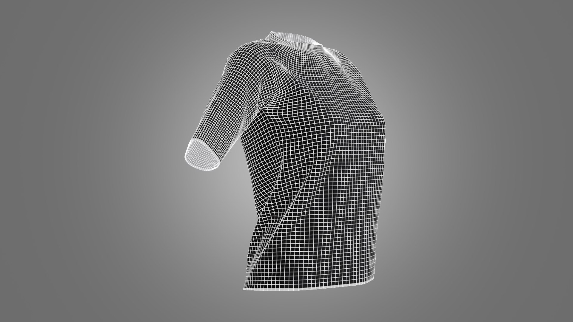 Basic Half-sleeve T-shirt Female 3D - TurboSquid 2104388