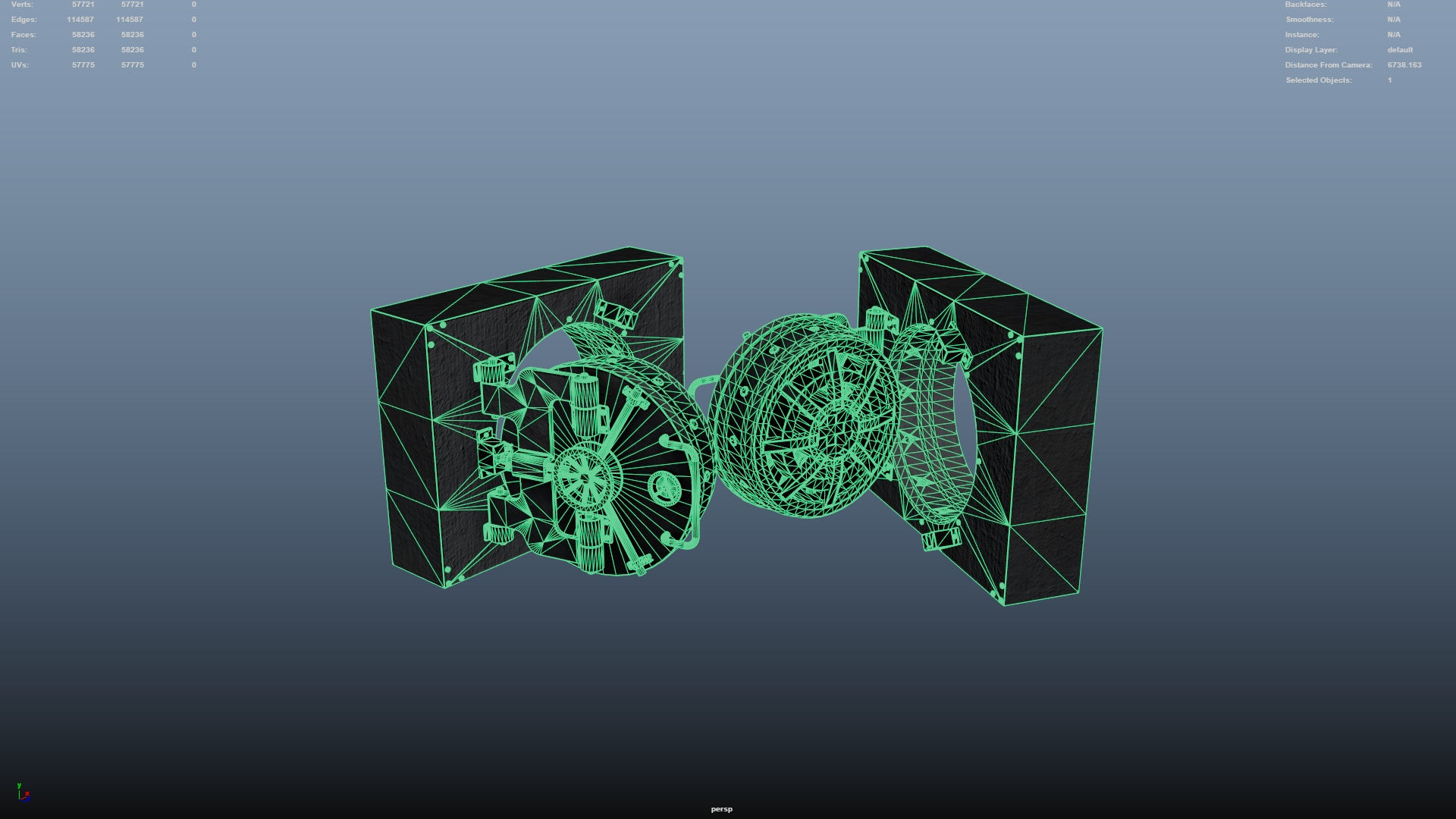 Round Bank Vault Door 3D Model - TurboSquid 1881309