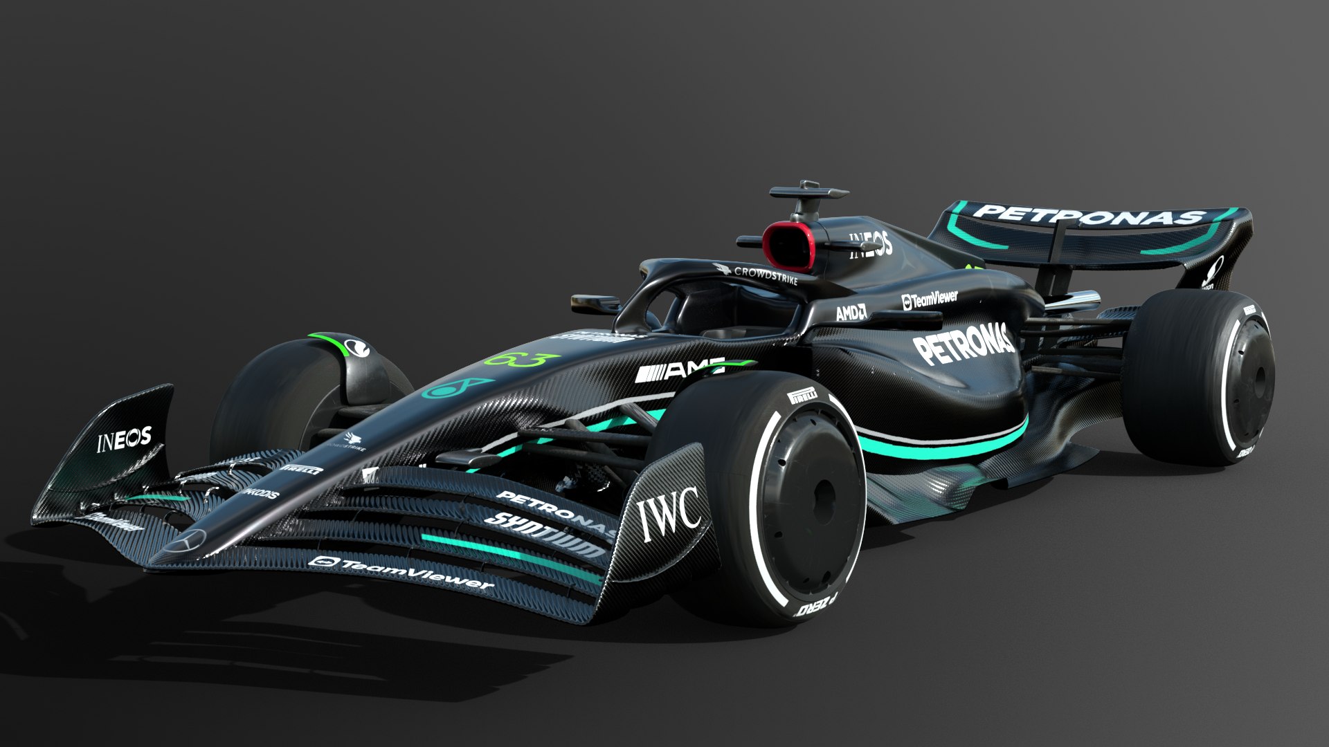 Mercedes W14 F1 RIGGED 3D model - TurboSquid 2178578