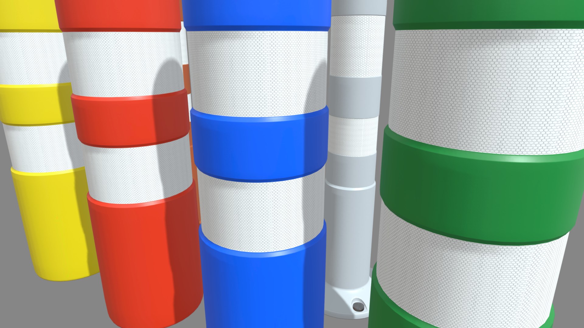 3D Model Bollards Pack - TurboSquid 1997010