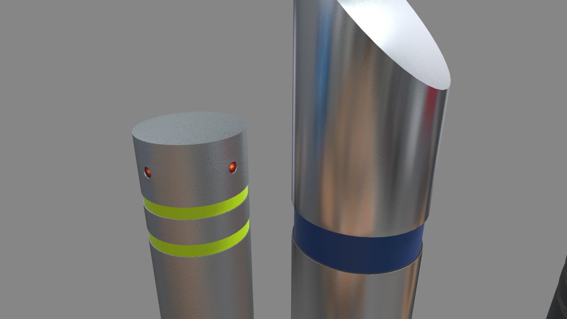 3D Model Bollards Pack - TurboSquid 1997010