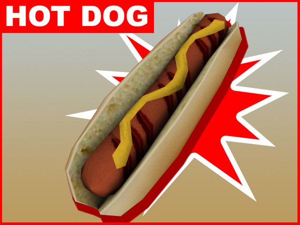 3d hot dog