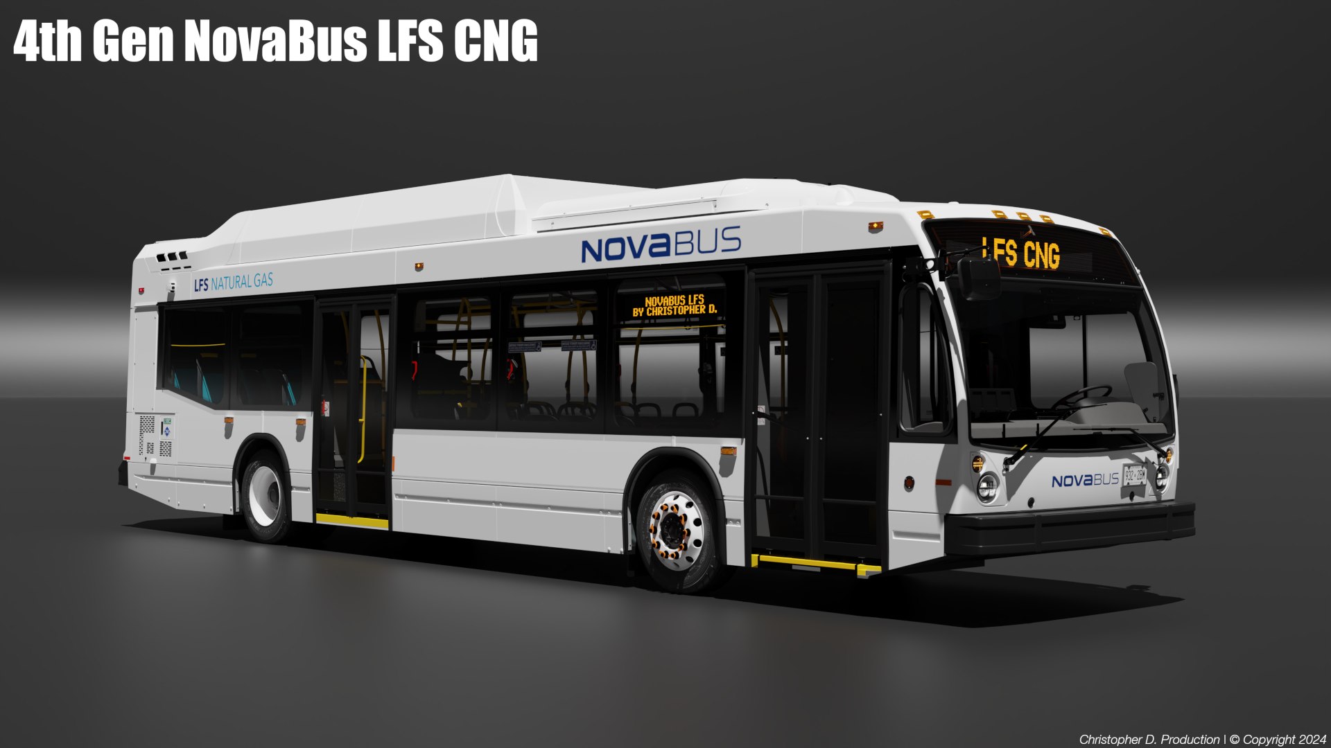 3D Model Volvo Group 4th Gen NovaBus LFS Low Floor Series Bus PACK ...