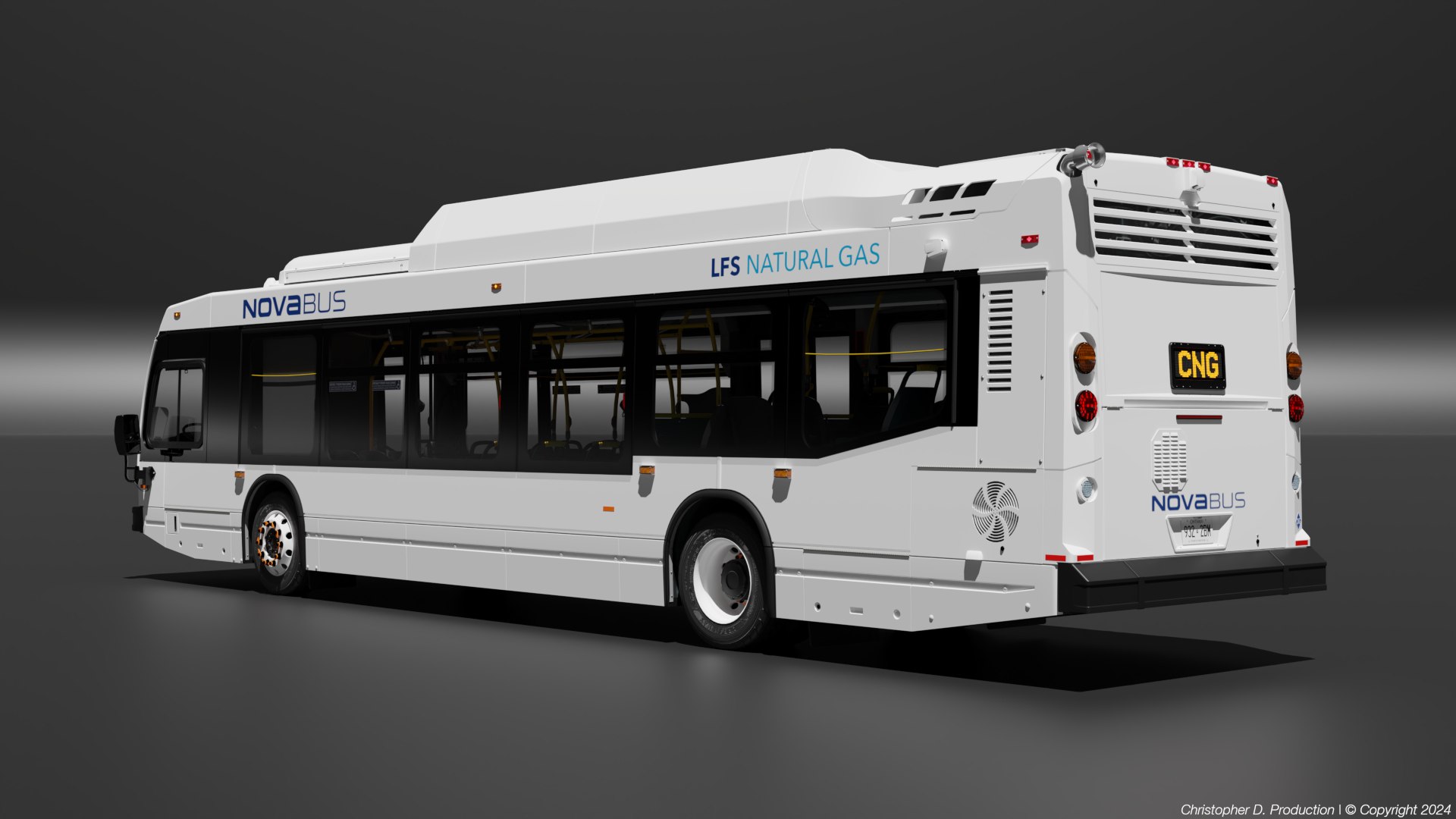 3D Model Volvo Group 4th Gen NovaBus LFS Low Floor Series Bus PACK ...