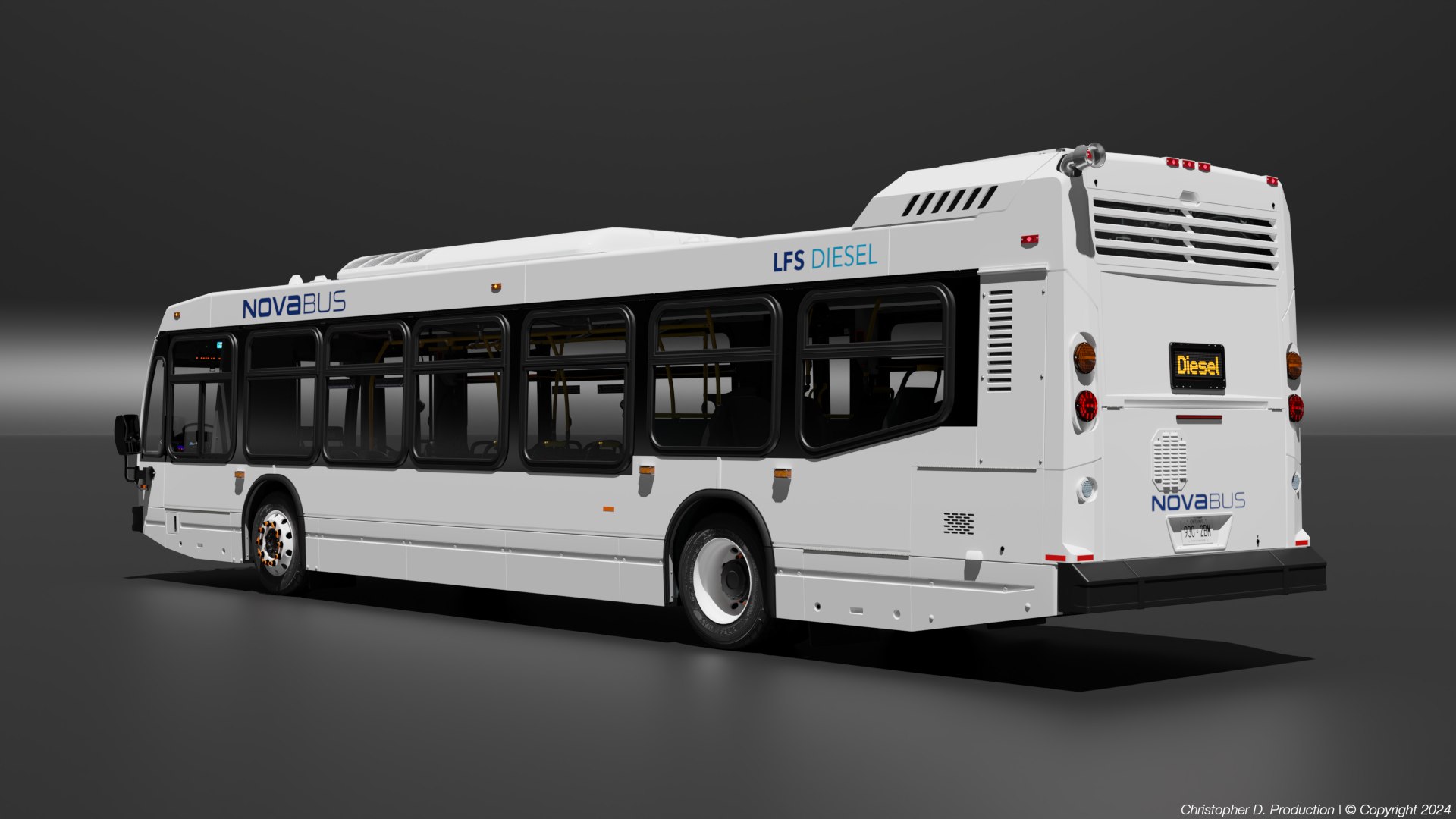 3D Model Volvo Group 4th Gen NovaBus LFS Low Floor Series Bus PACK ...