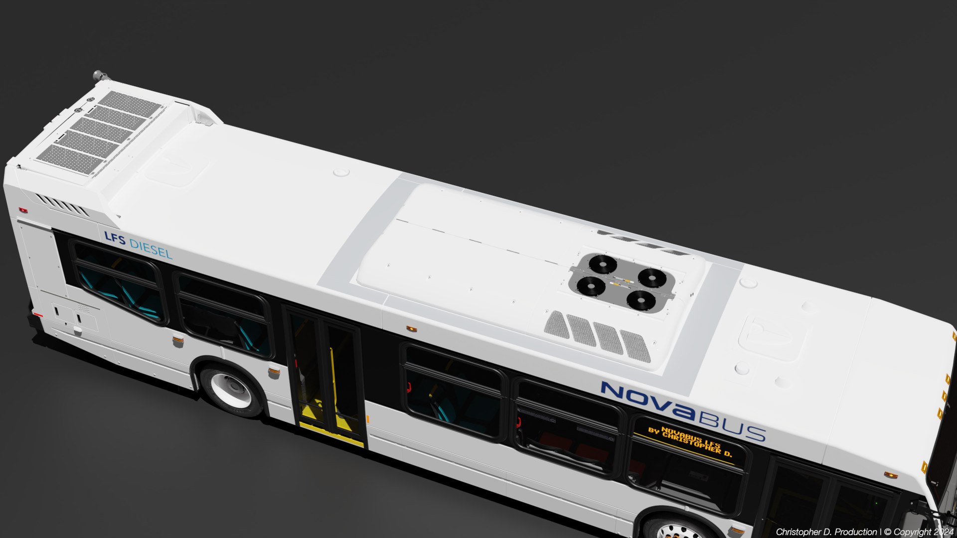 3D Model Volvo Group 4th Gen NovaBus LFS Low Floor Series Bus PACK ...