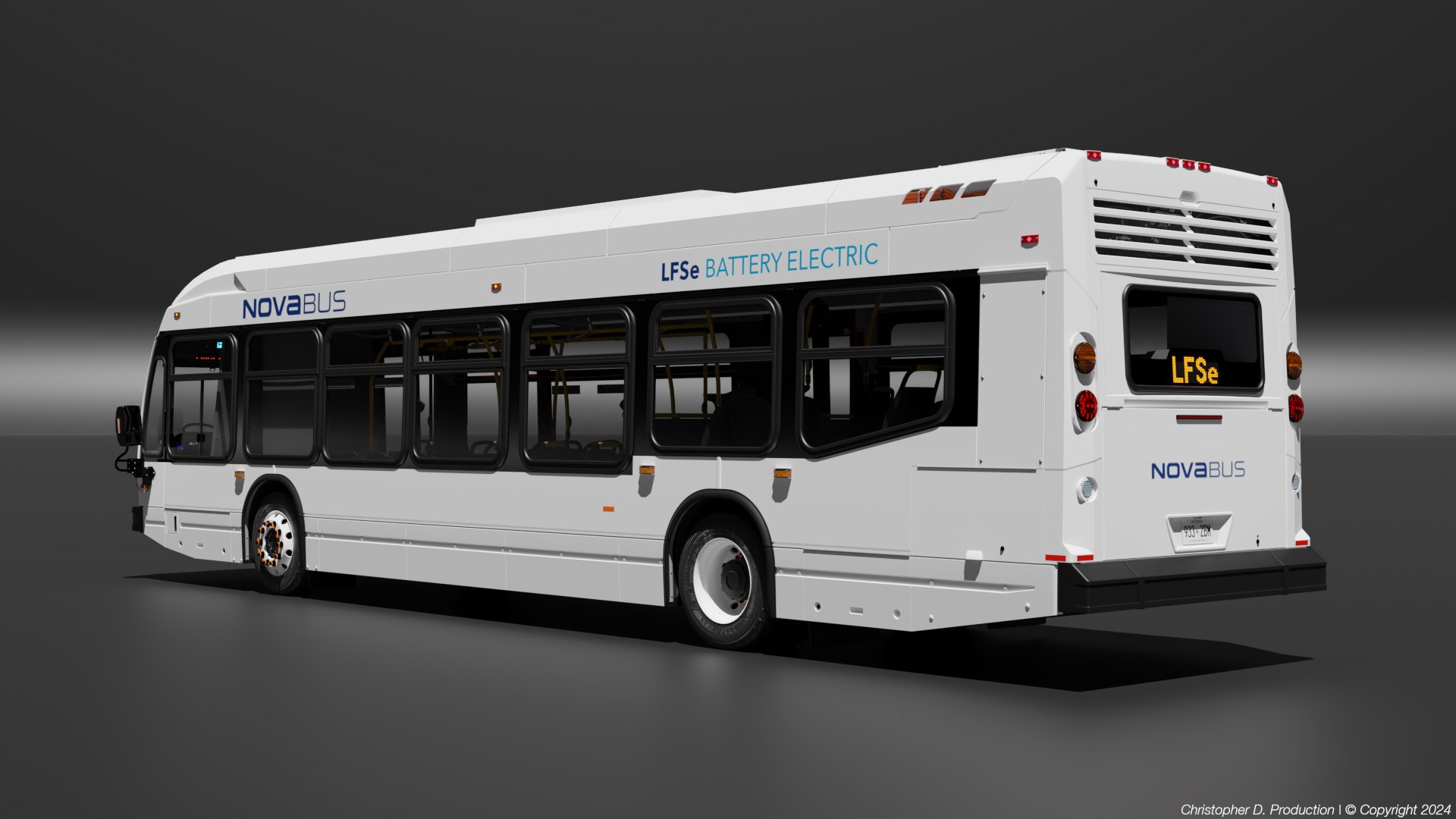 3D Model Volvo Group 4th Gen NovaBus LFS Low Floor Series Bus PACK ...