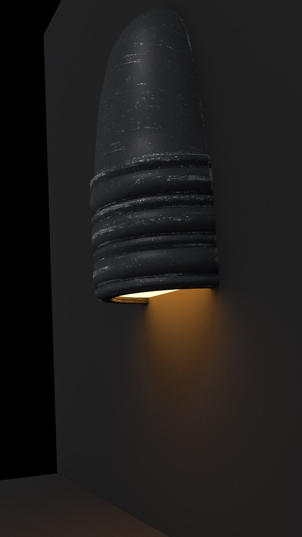 Obj Sci-fi Wall Light Props