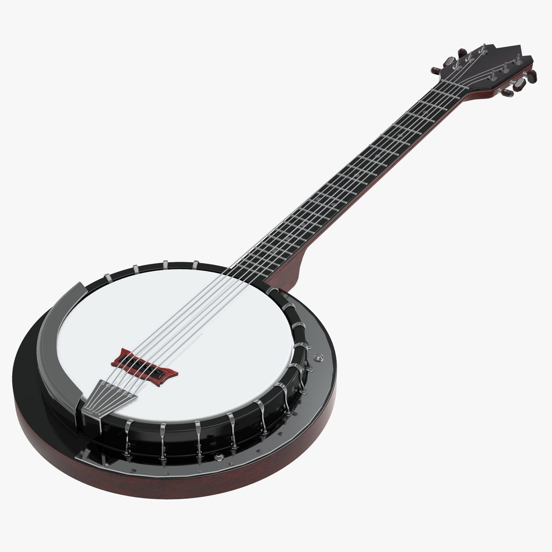3D musical instrument banjo model - TurboSquid 1528443