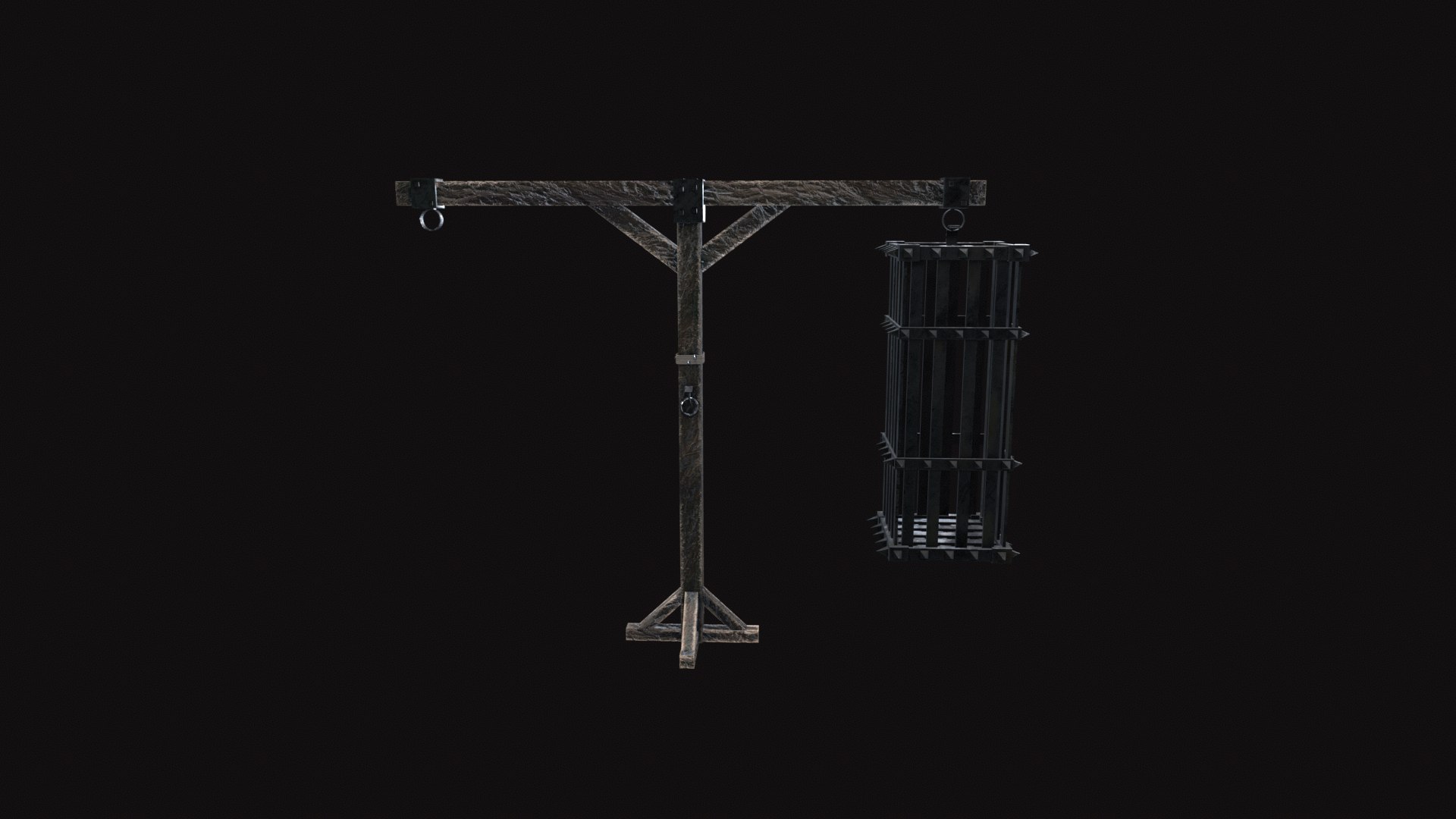 3D Medieval Balance Cage - TurboSquid 2306736