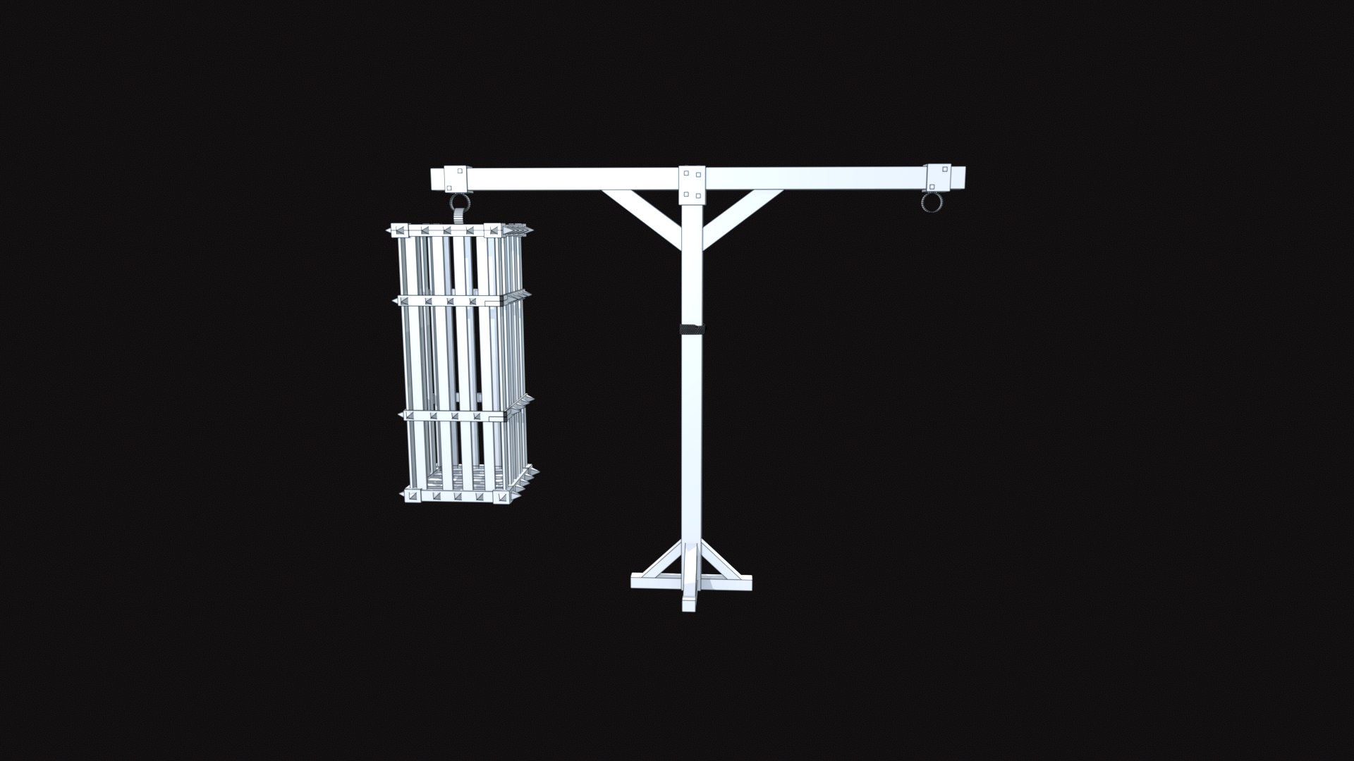 3D Medieval Balance Cage - TurboSquid 2306736