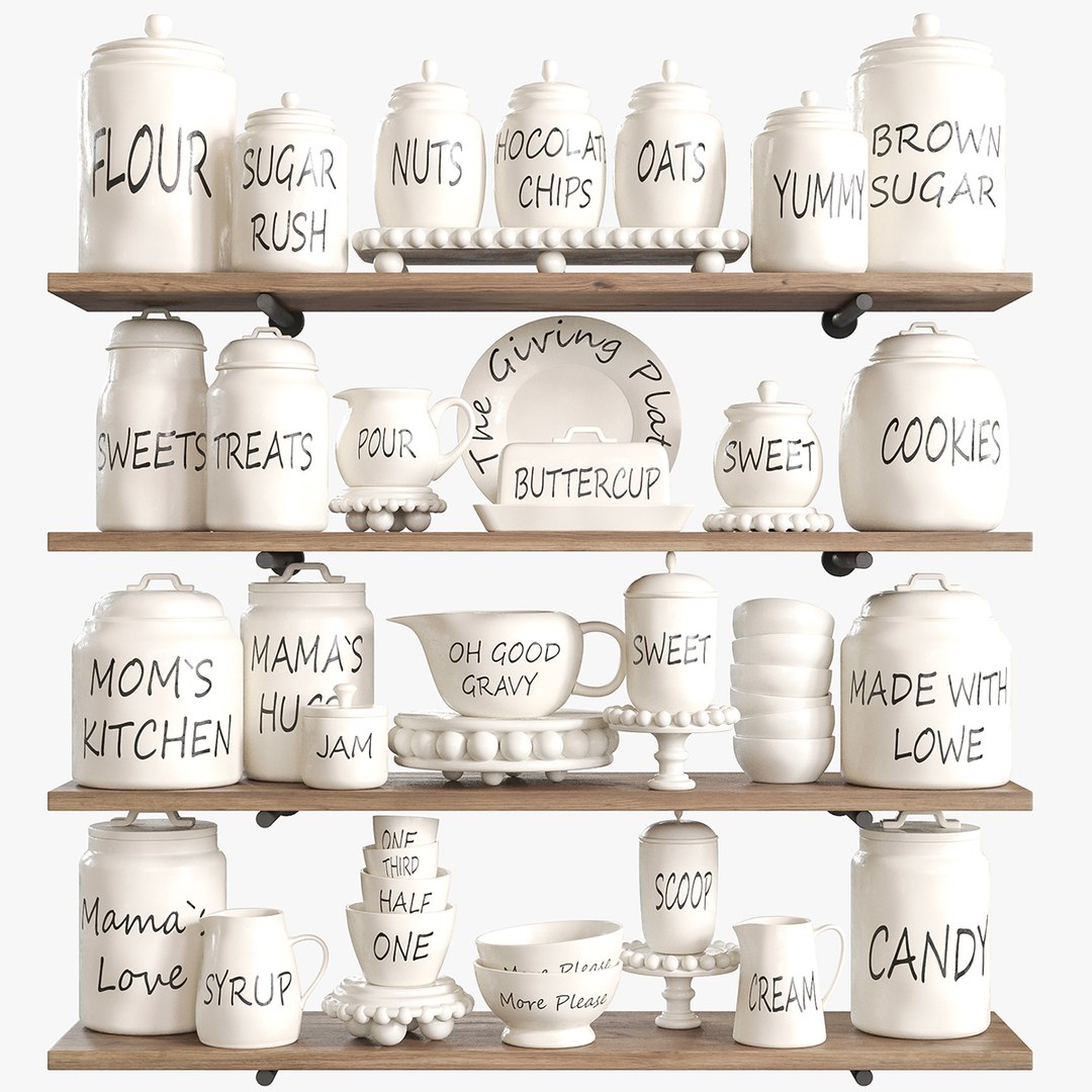 A Set Of Classic Cute Service Model - TurboSquid 2044311