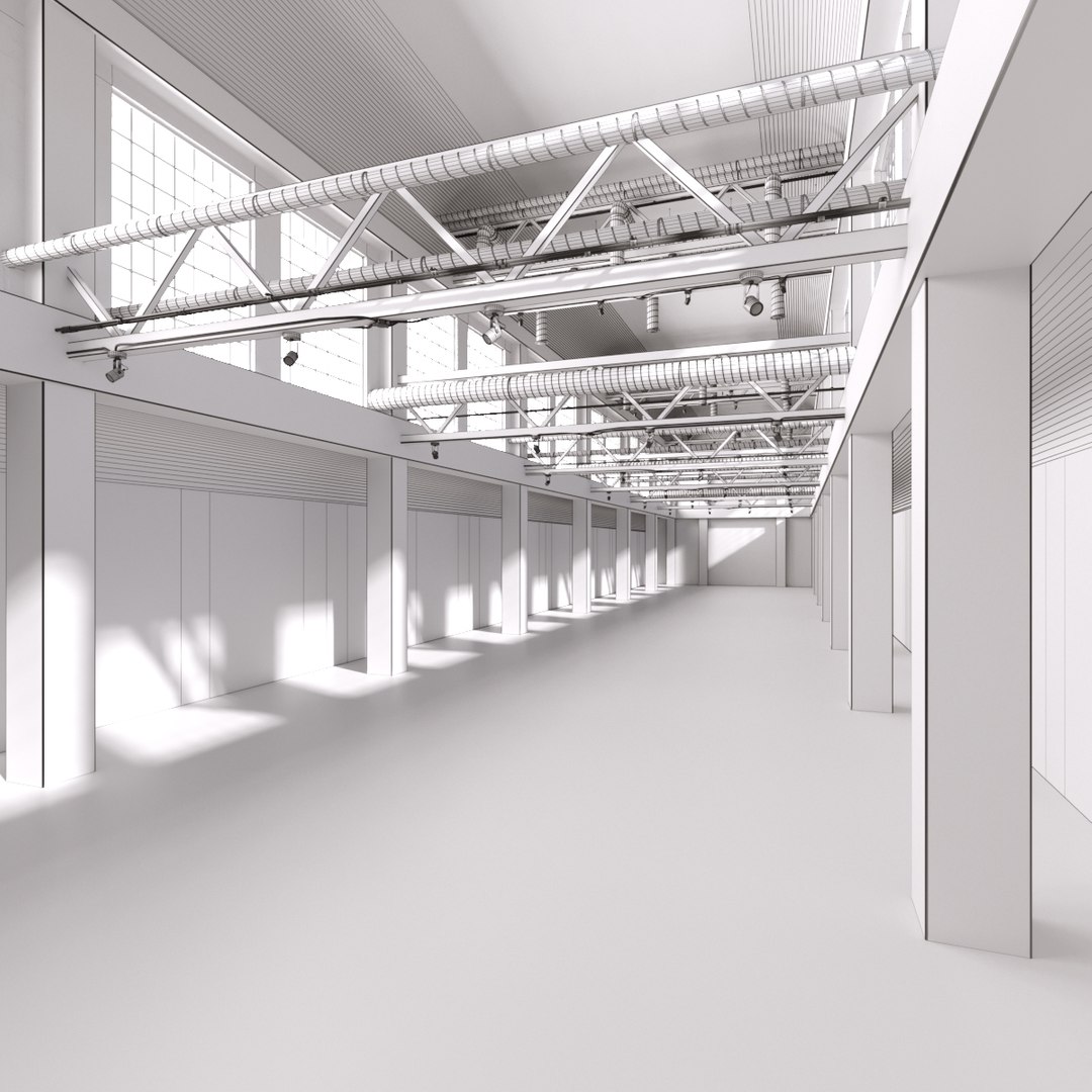 Warehouse interior 3D model - TurboSquid 1505673