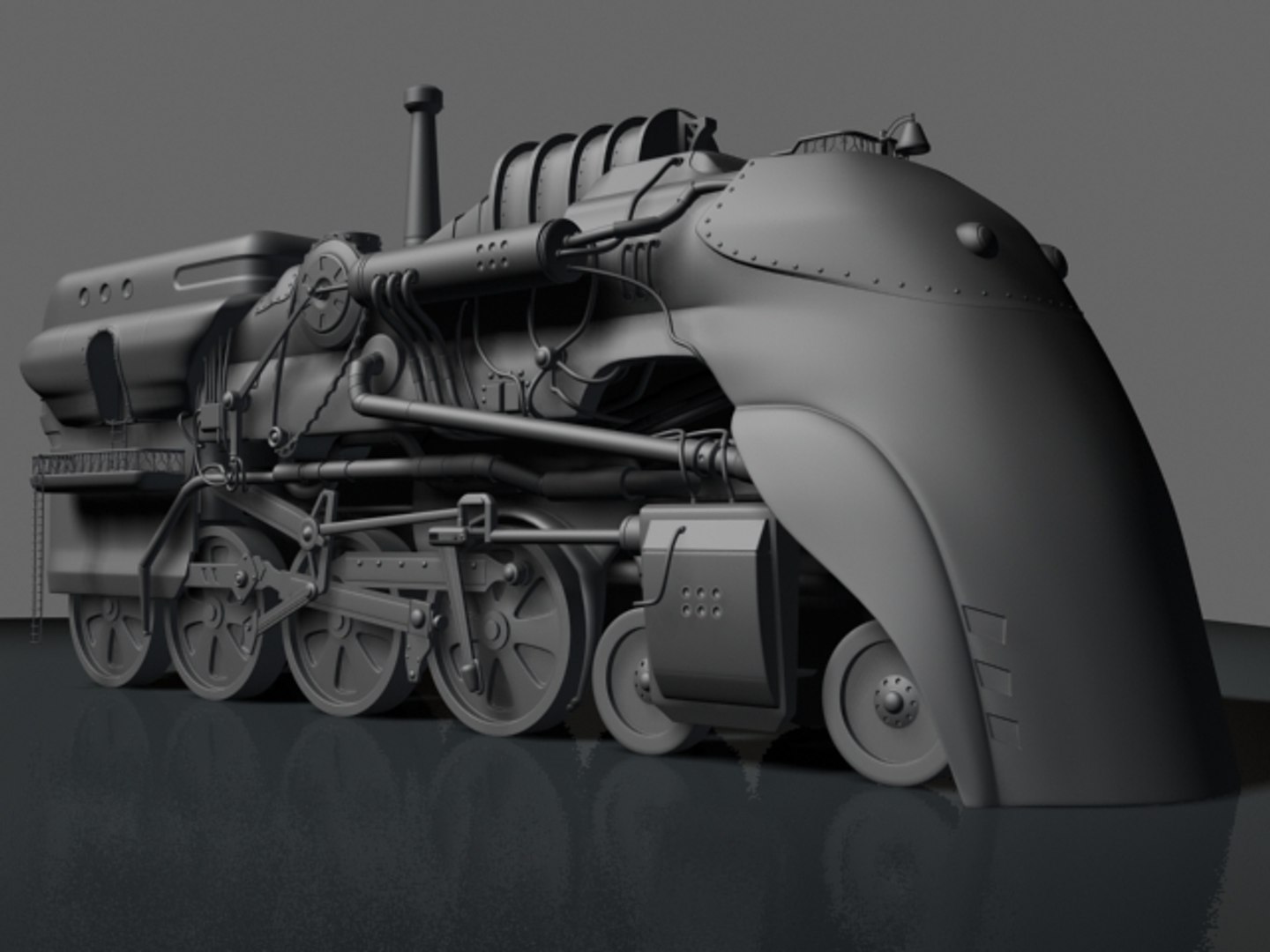3d Model Steam Train